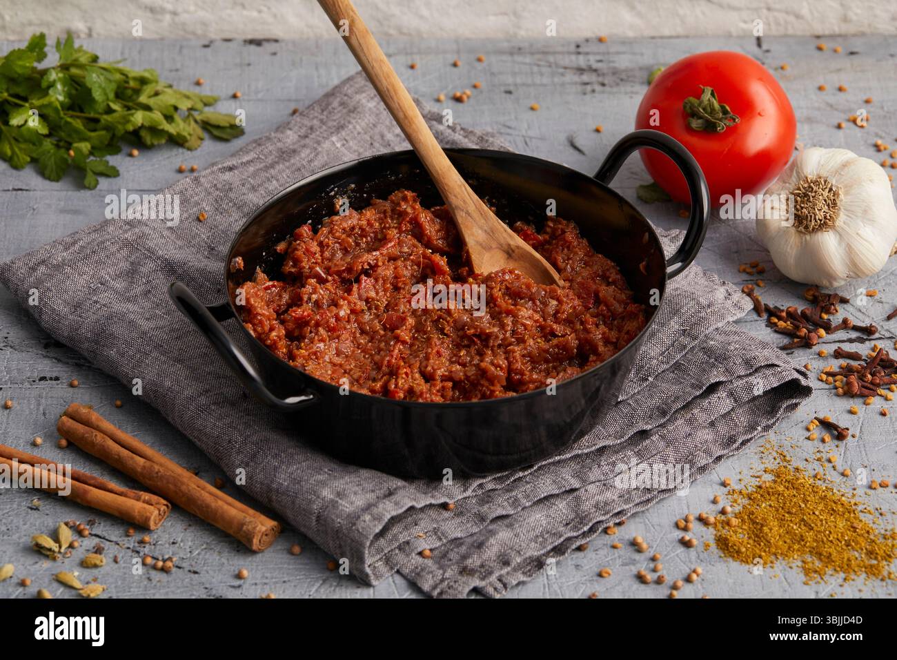 Indian Tomato Onion Spice Paste Stock Photo - Alamy