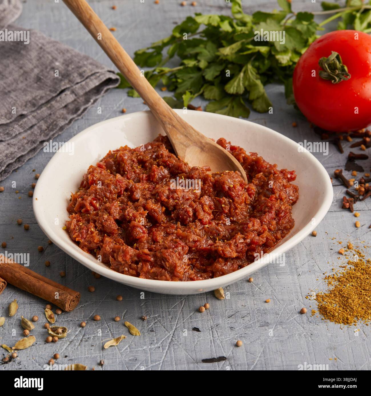 Indian Tomato Onion Spice Paste Stock Photo - Alamy