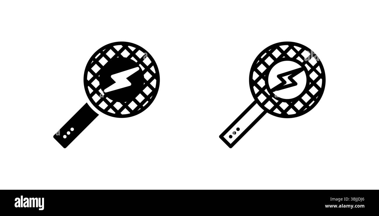 Electric mosquito racket Stock Vector Images - Alamy