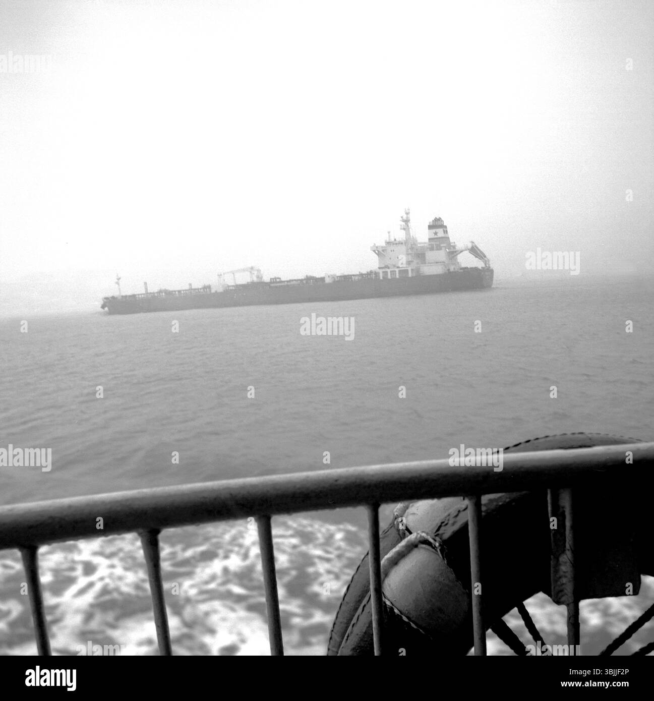 Two ships passing each other on 'Bosporus' (Stream running from the ...