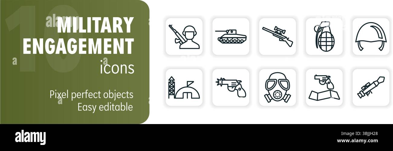 Soldier engagement Stock Vector Images - Alamy