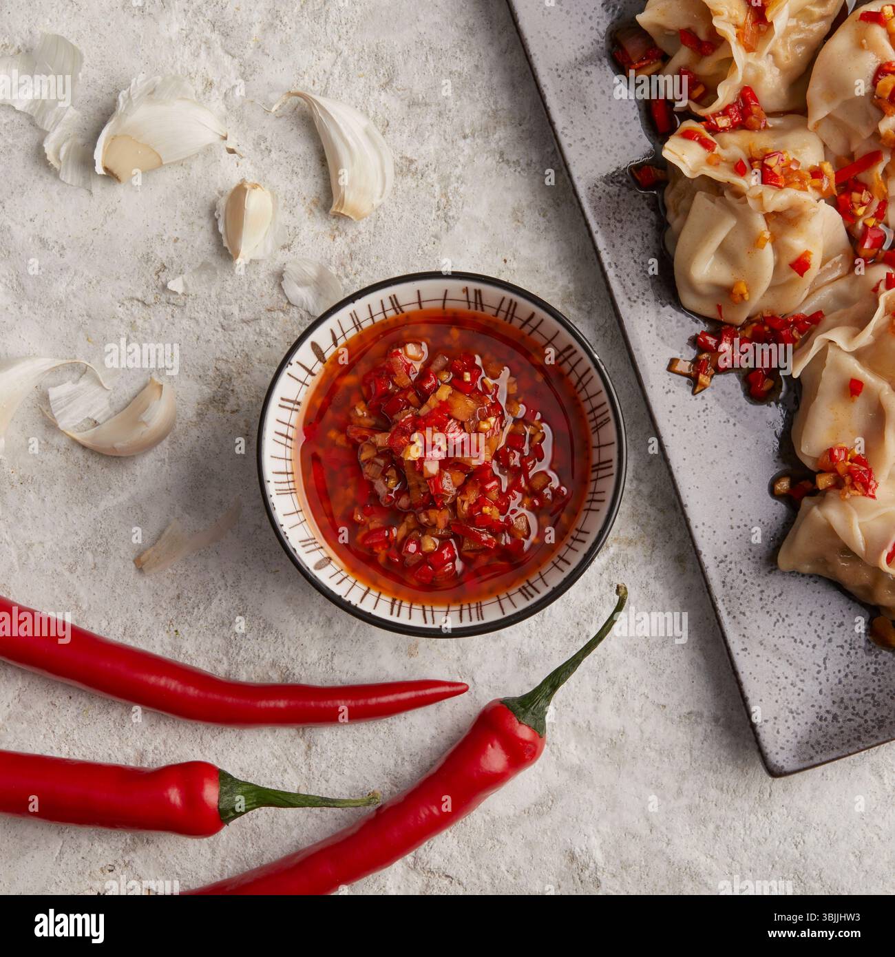 Chinese Chili Oil Stock Photo - Alamy