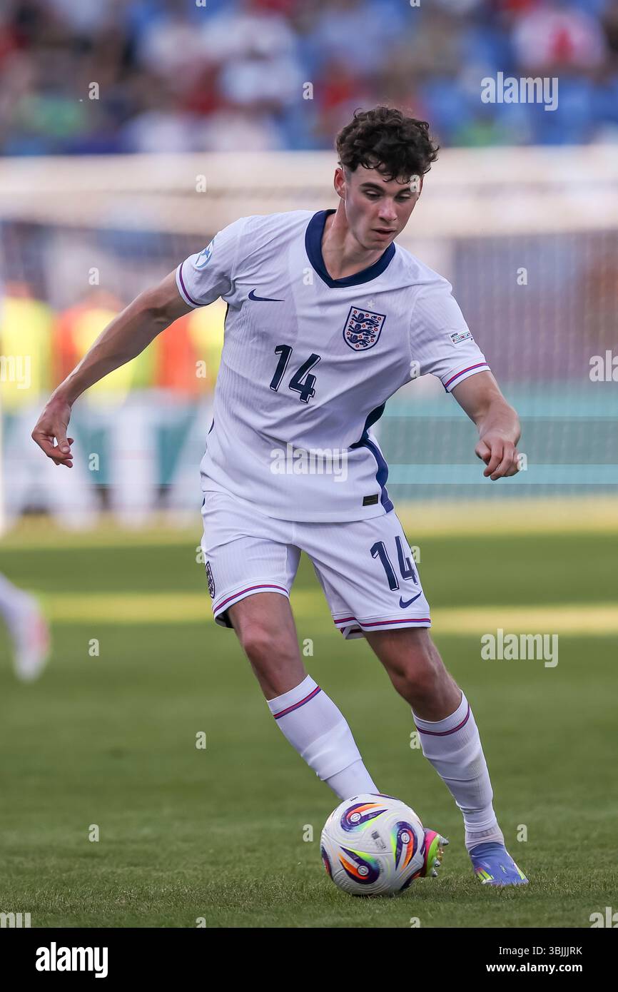 Archie Gray (England U21) during the UEFA Under 21 Slovakia 2025 match ...