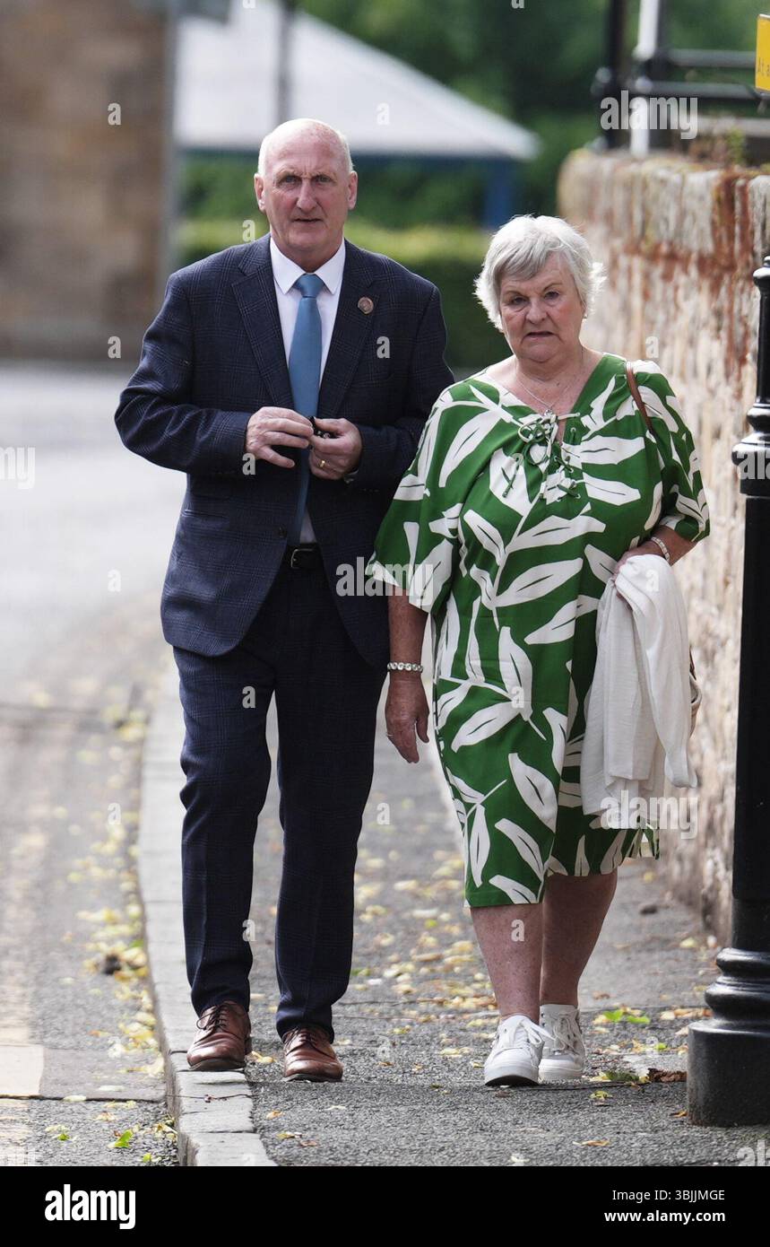 John and Margaret Hogg arriving at Jedburgh Sheriff Court, for a review ...