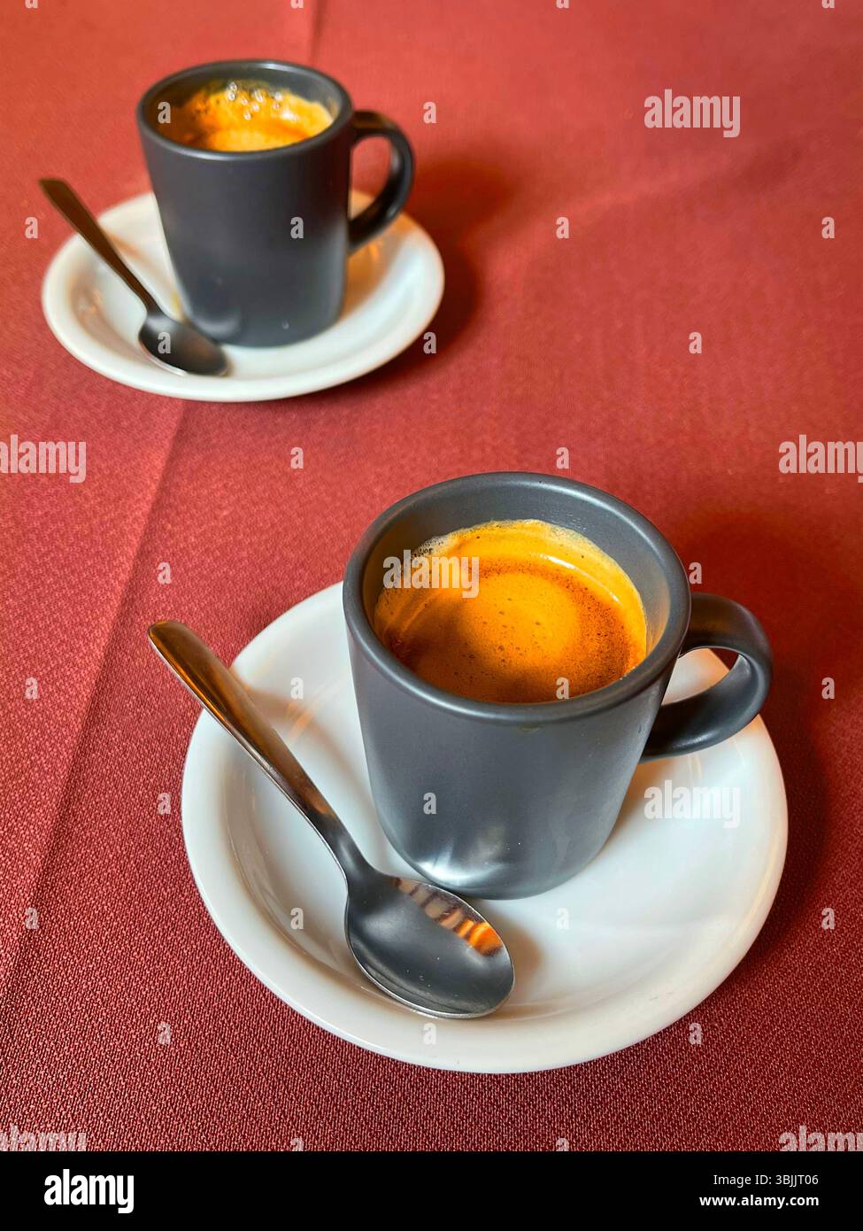Two cups of coffee Stock Photo - Alamy