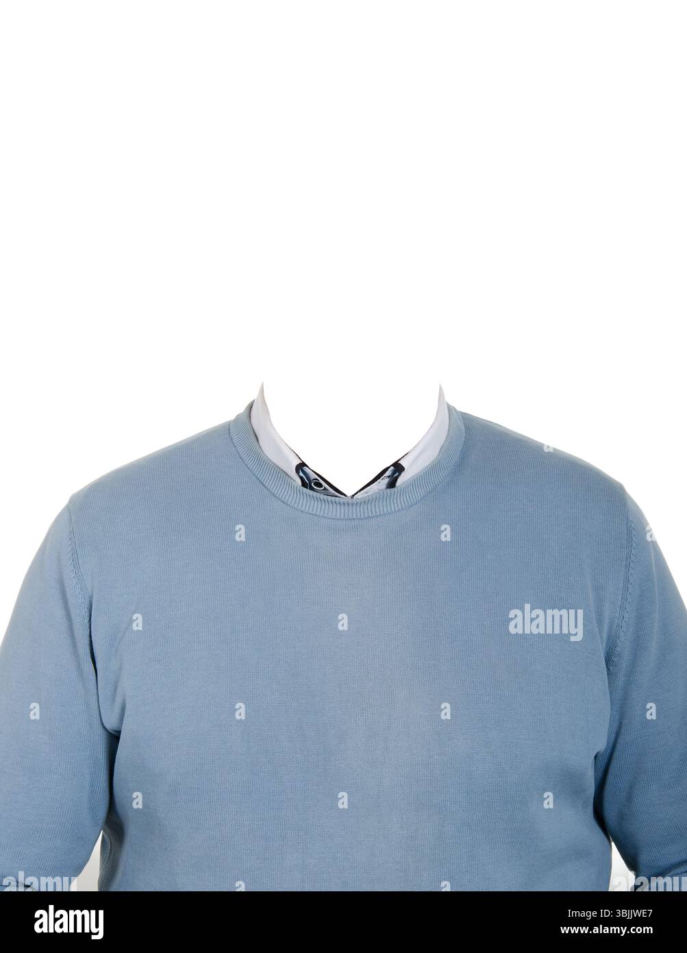 Outfit replacement template for passport photo or other documents ...