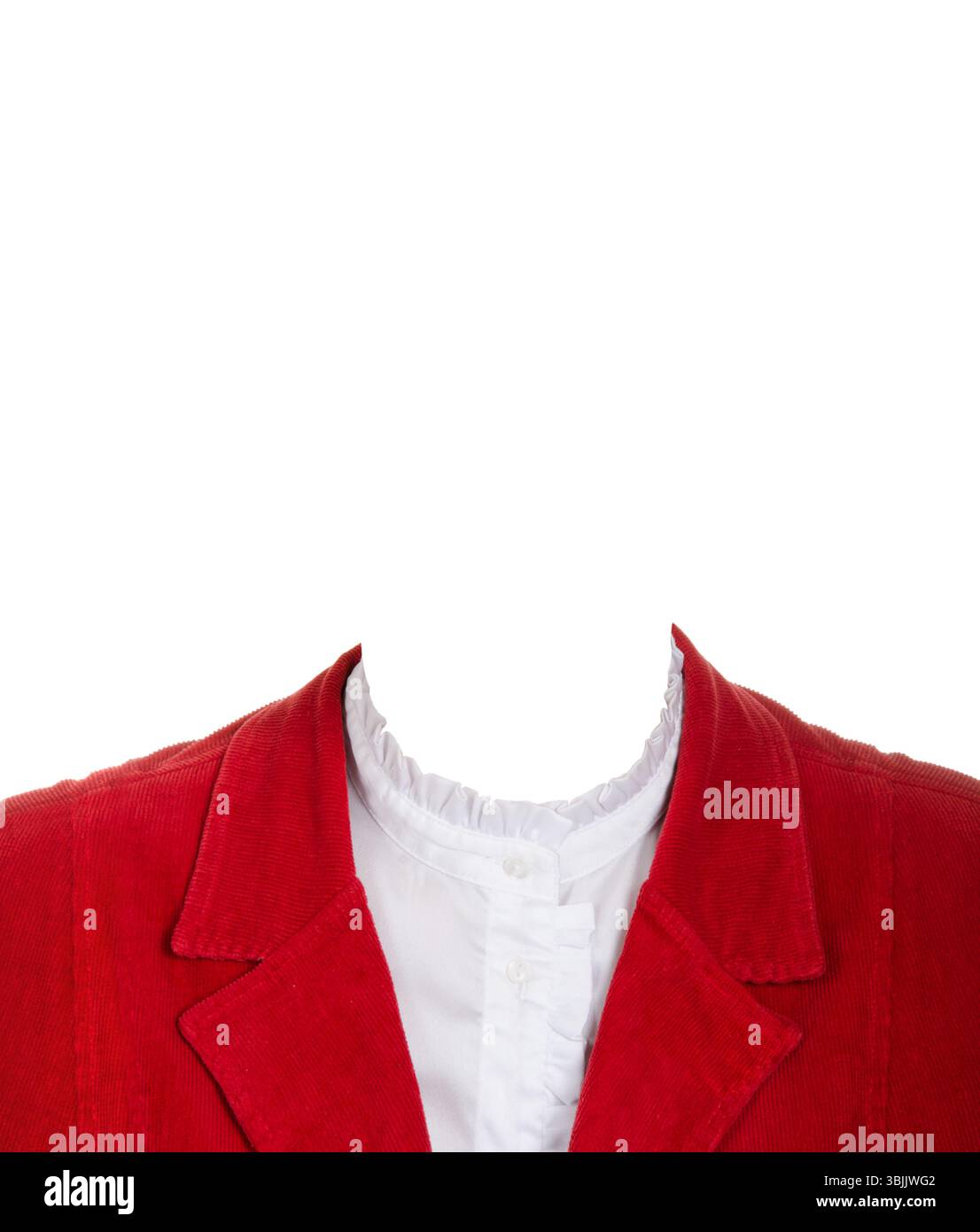 Outfit replacement template for passport photo or other documents ...