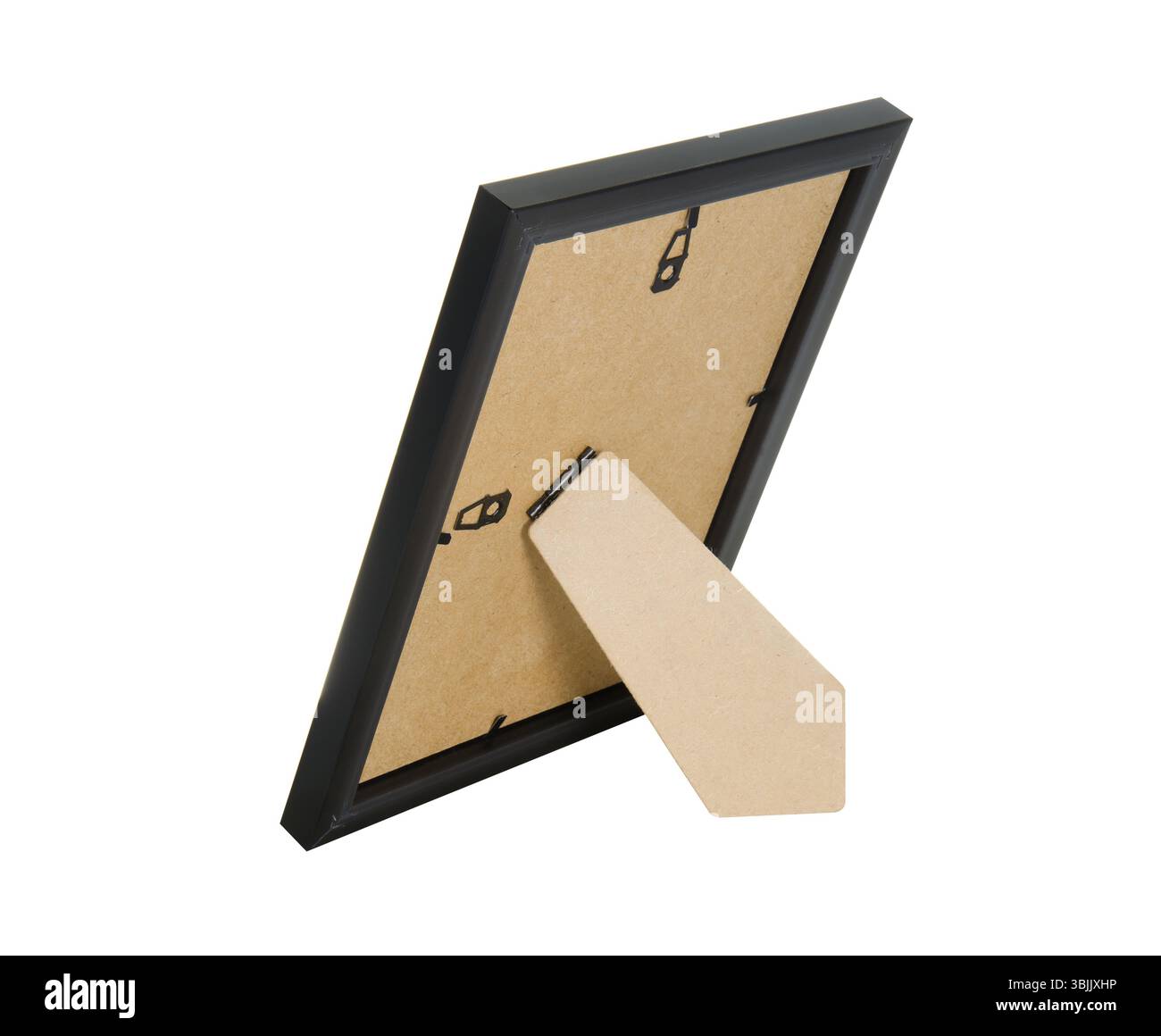 realistic back of photo frame on white background Stock Photo - Alamy