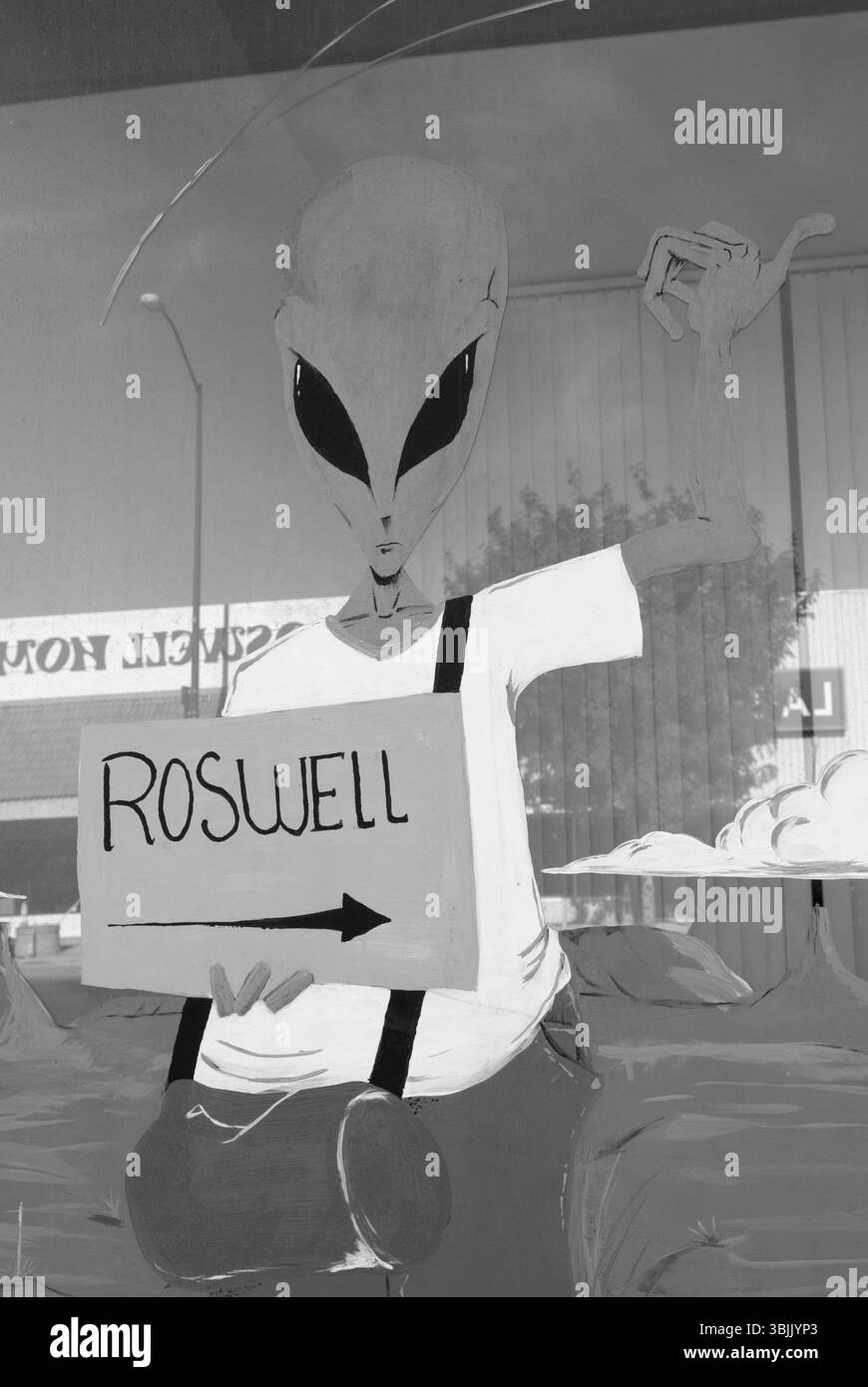 Alien-themed window display in Roswell, New Mexico, USA – a nod to UFO ...