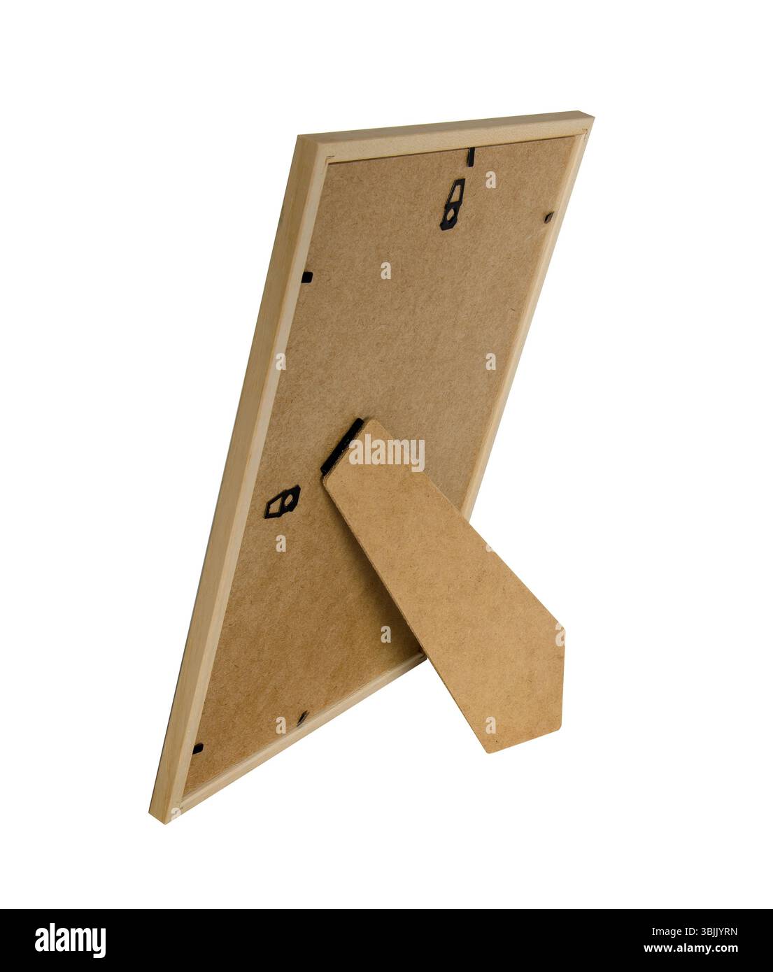 realistic back of photo frame on white background Stock Photo - Alamy