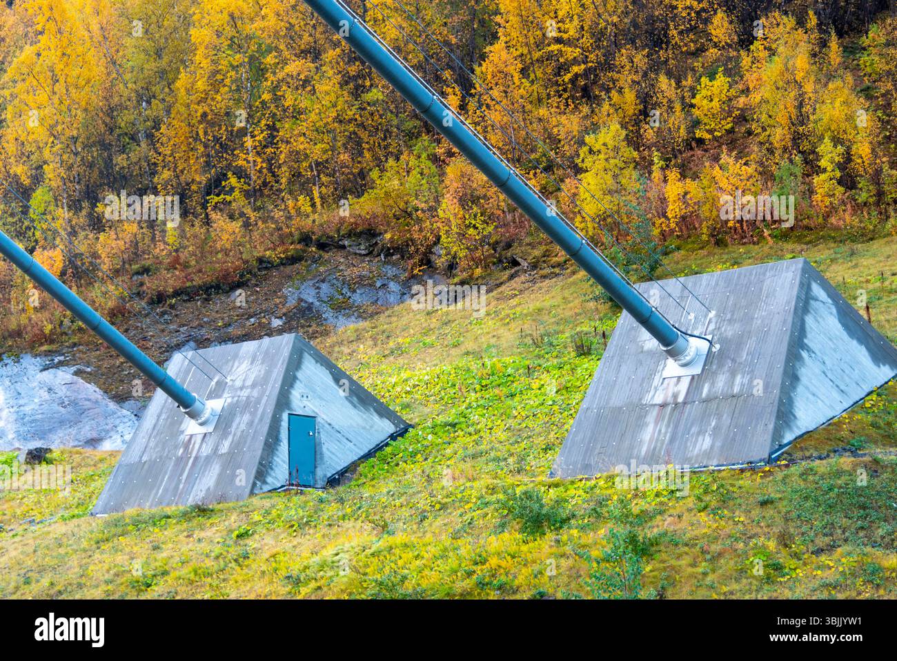 Suspension Bridge Anchorage under Tension Stock Photo - Alamy