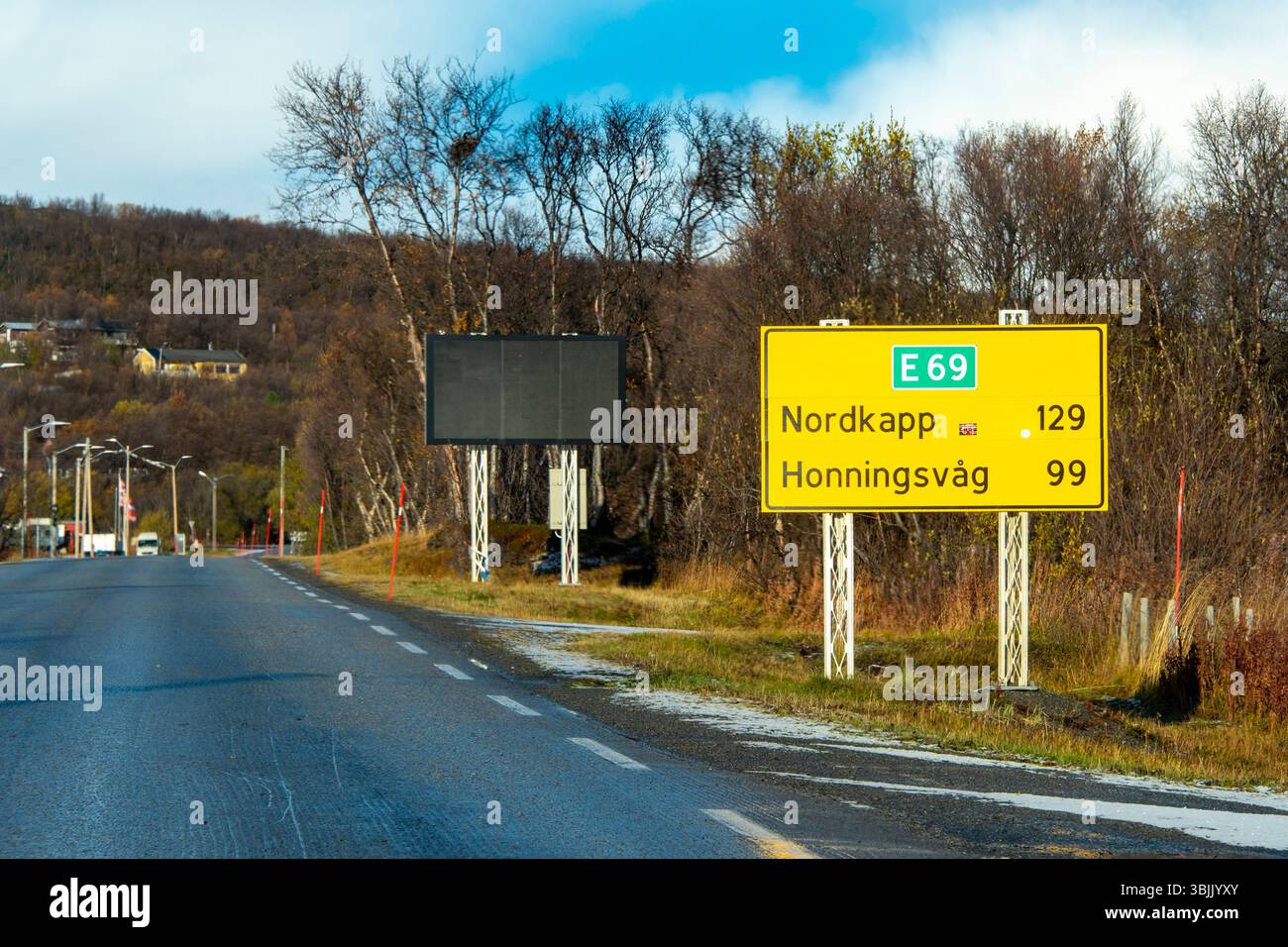 North Cape Route E69 Sign - Norway Stock Photo - Alamy