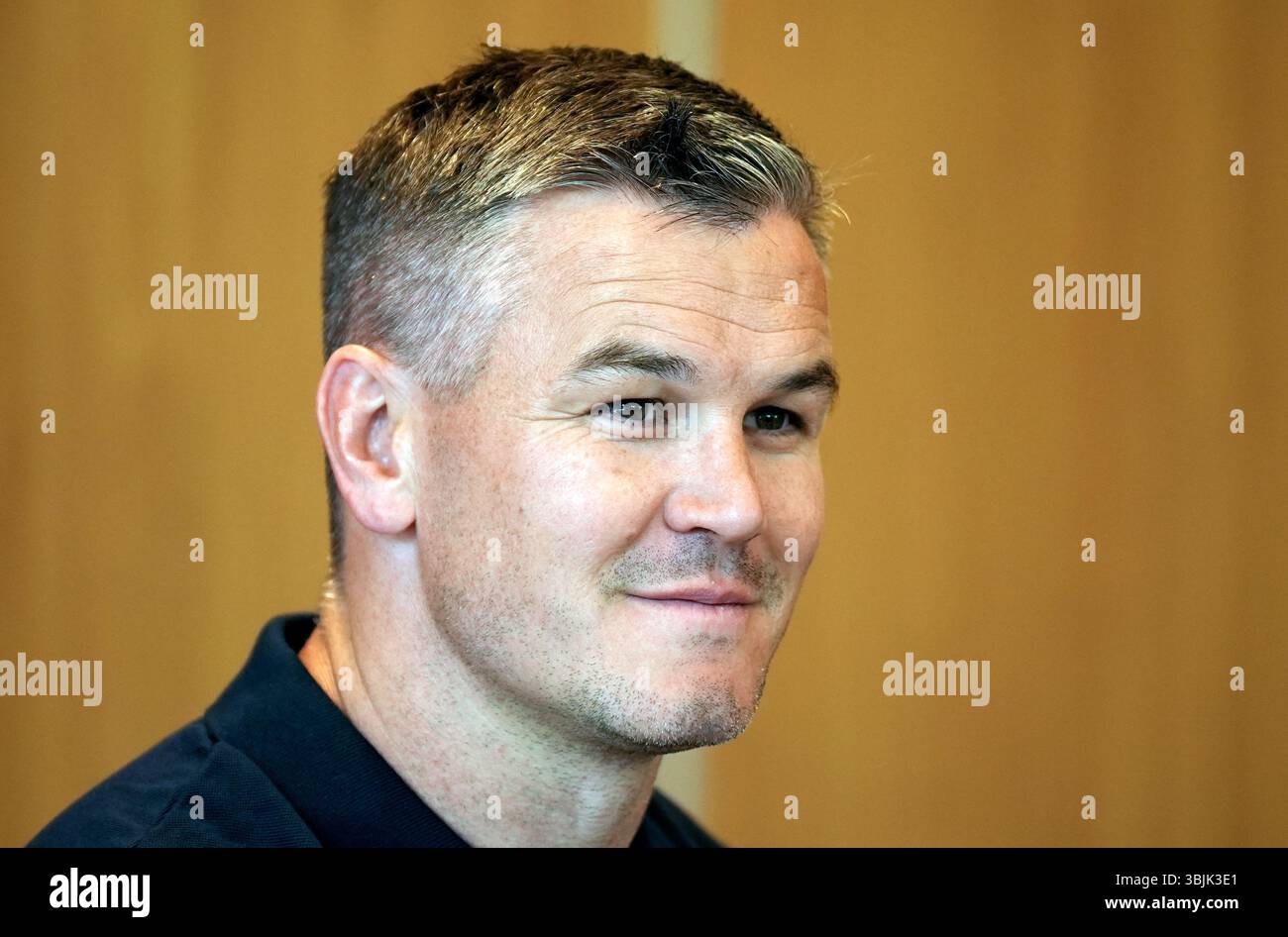 British and Irish Lions assistant coach Johnny Sexton during a press ...