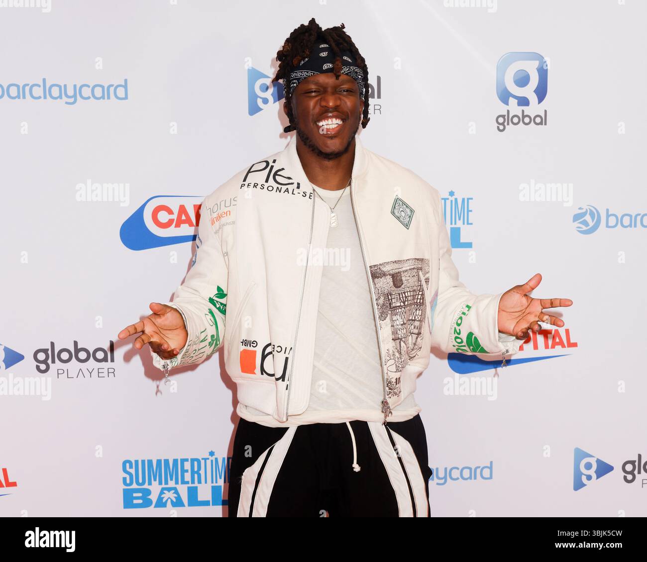 London, UK. 15th June, 2025. KSI attending the Capital Summertime Ball ...