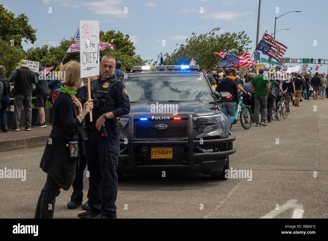 Portland, Oregon, USA. 14th June, 2025. Portland Police Officers ...