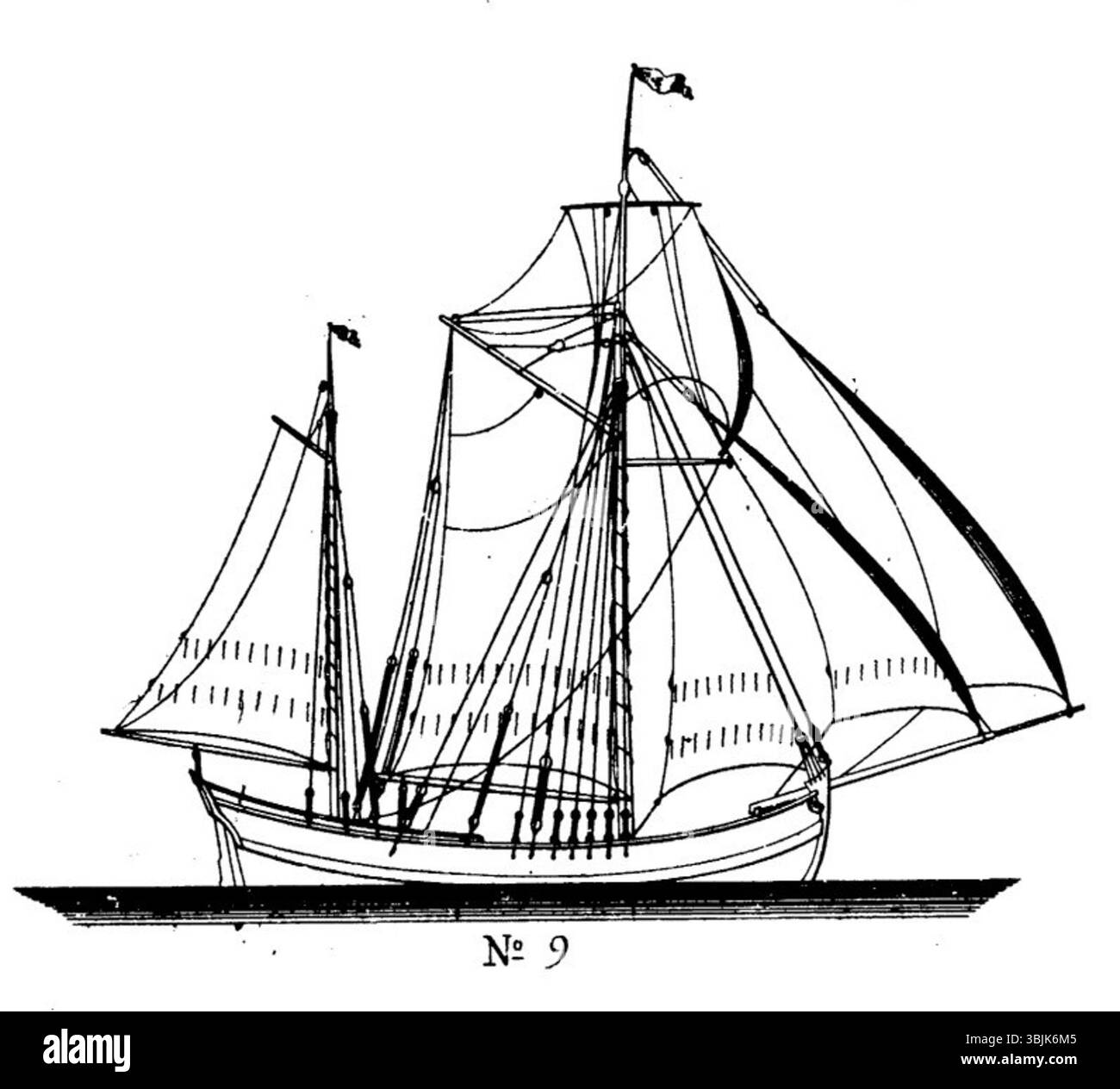 Galleon rigging 18th century Black and White Stock Photos & Images - Alamy