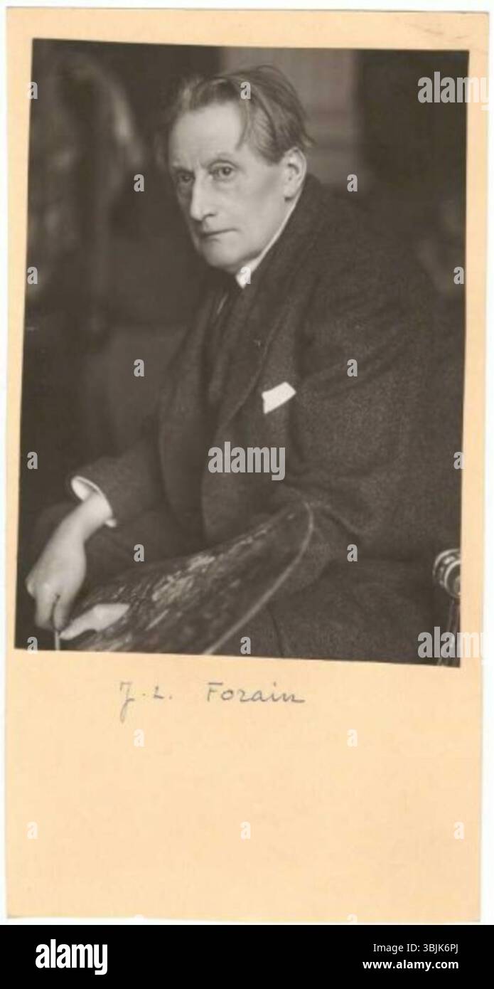 This photo, taken before 1947 by Henri Manuel, features French painter ...