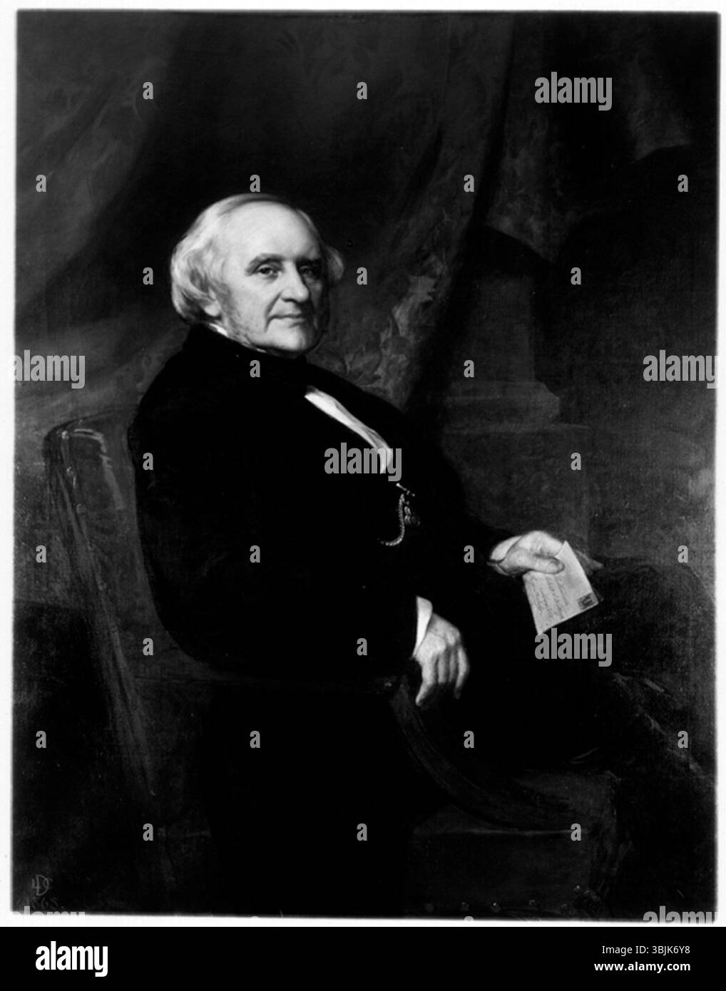 This 1868 oil on canvas portrait by Lowes Cato Dickinson depicts George ...