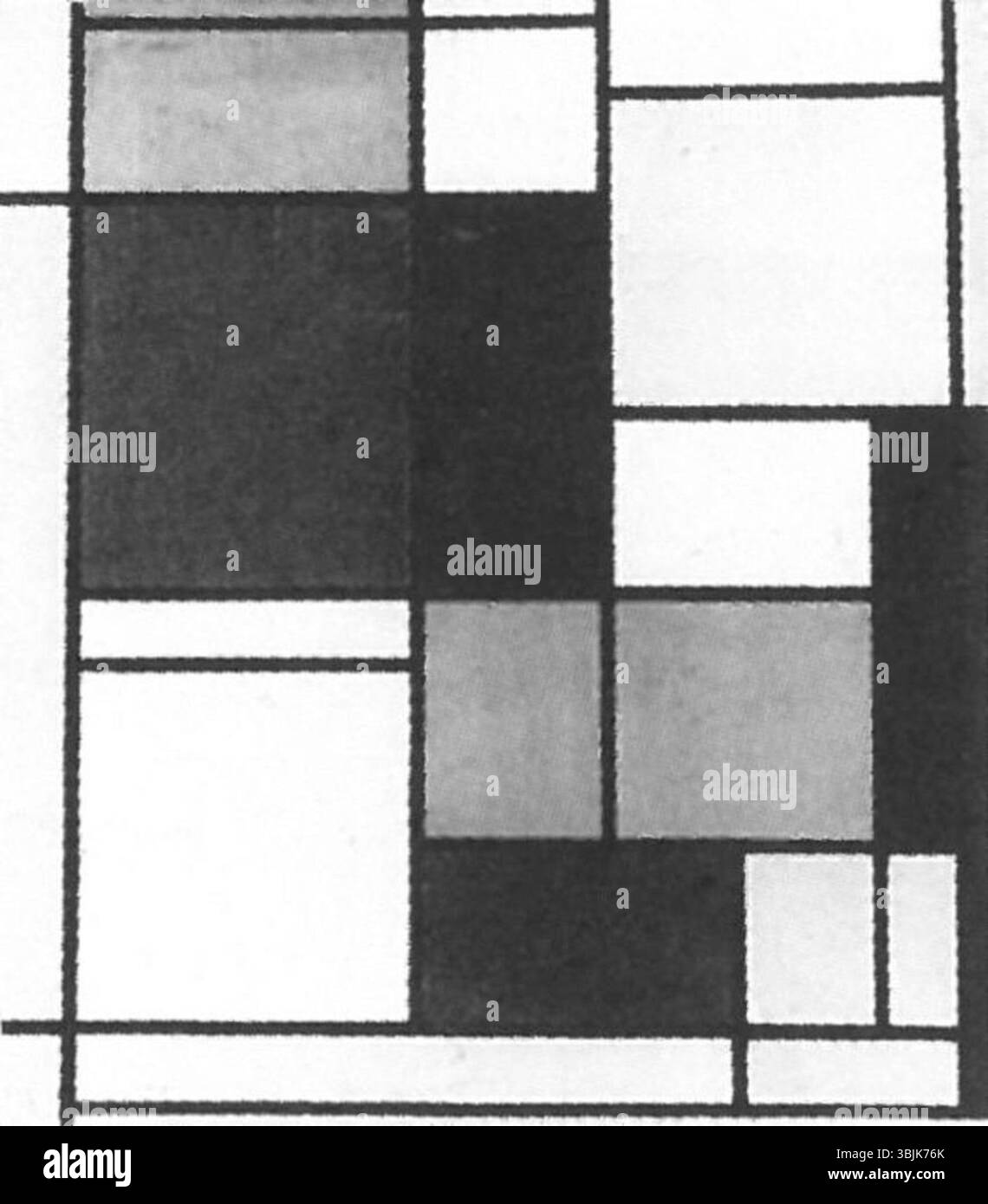 'Tableau No. II' is an oil painting by Piet Mondrian, created in 1921 ...