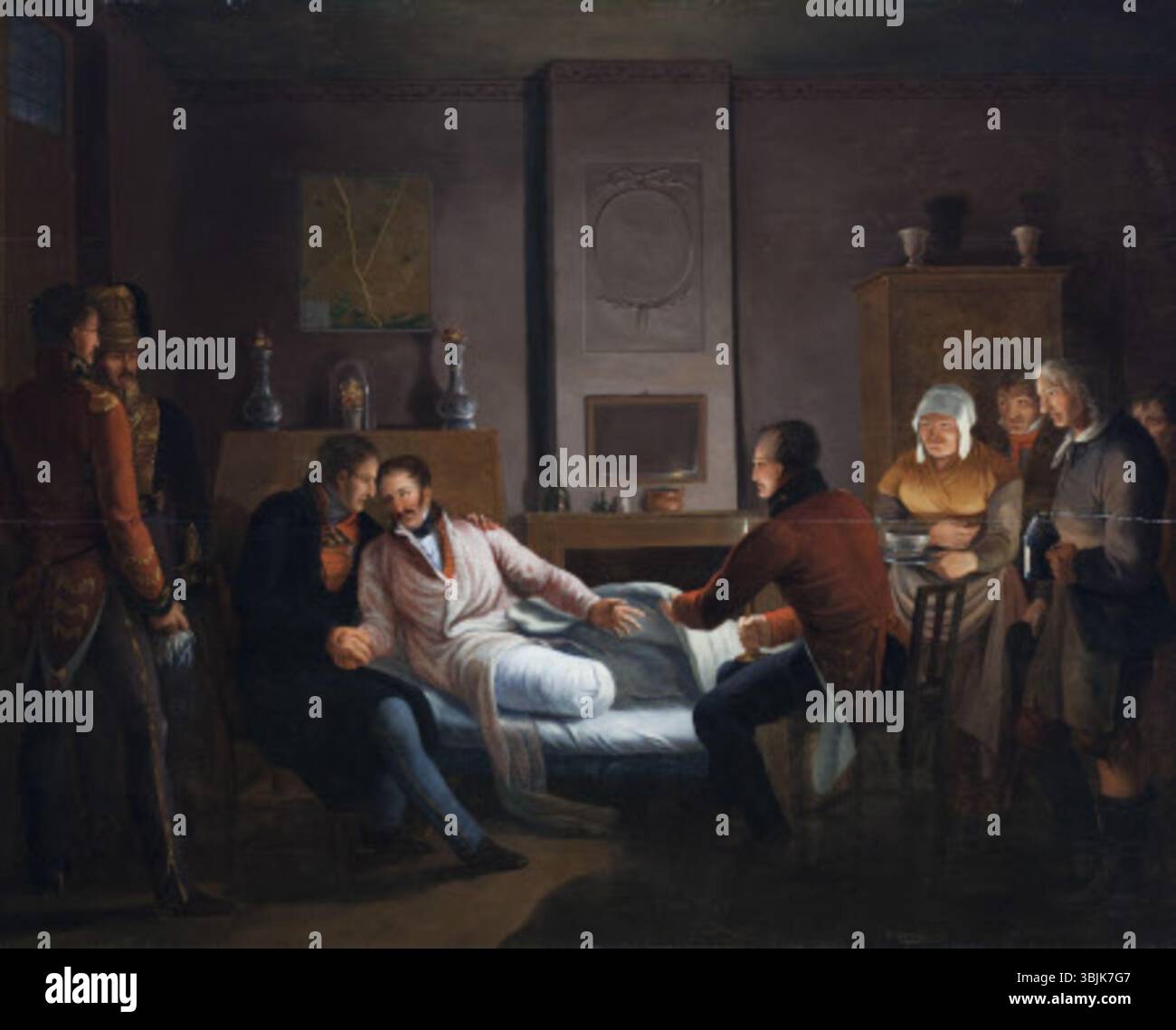 Oil painting on panel, Imaginary Meeting of Arthur Wellesley, Duke of ...