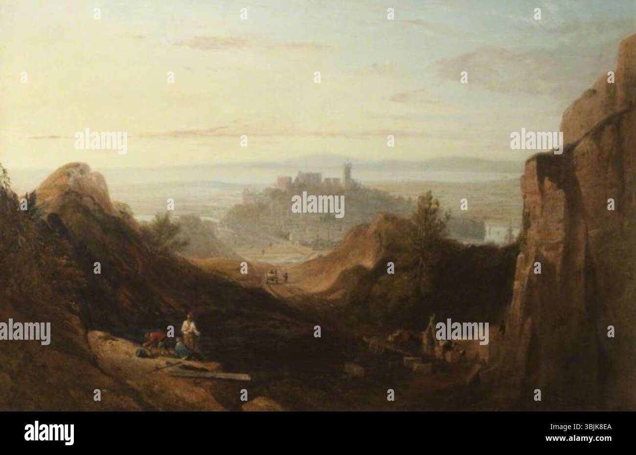 *Lancaster from the Stone Quarry* (1852) by William Linton depicts a ...