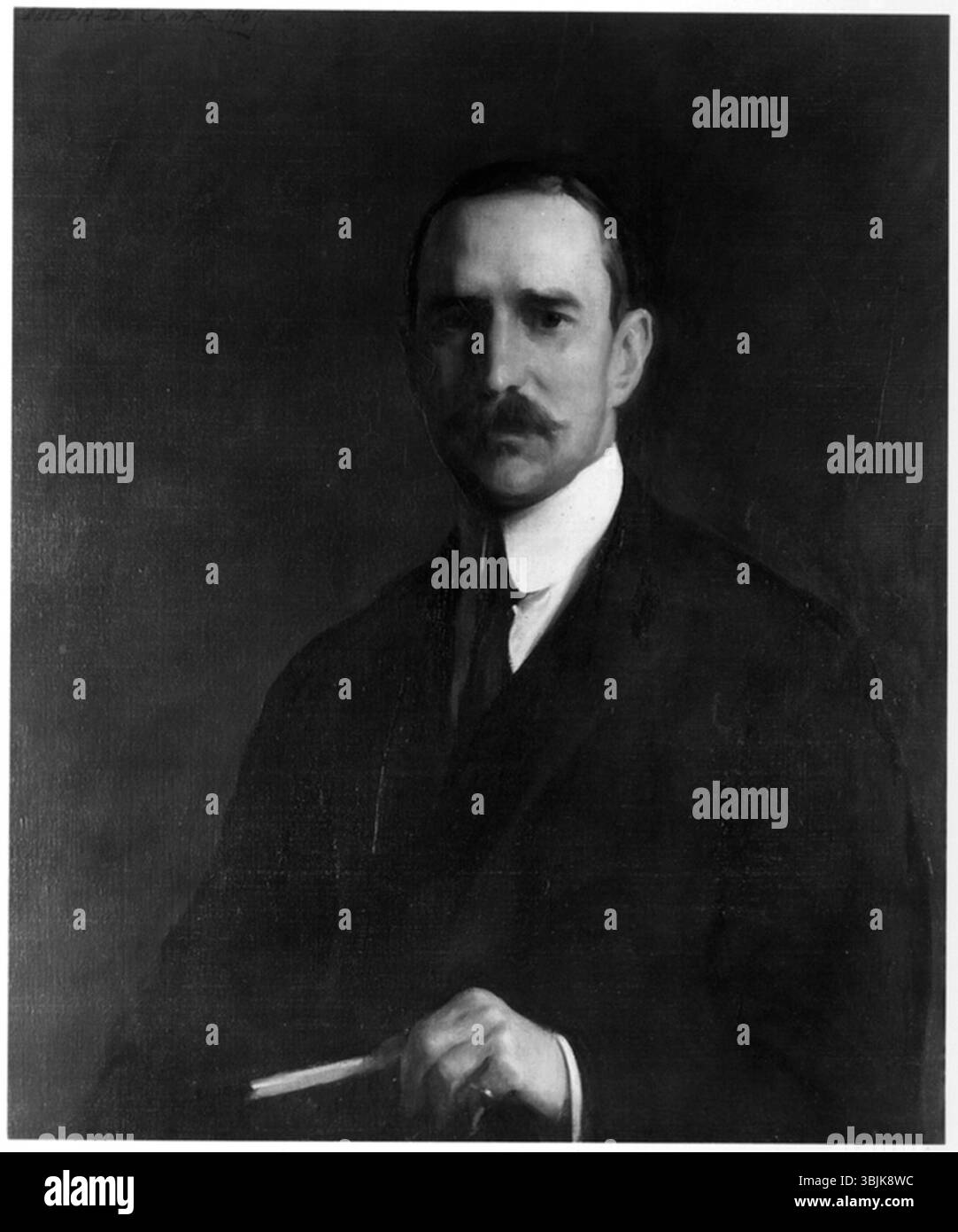 Painted circa 1909 by Joseph DeCamp, this oil portrait shows Frederic ...
