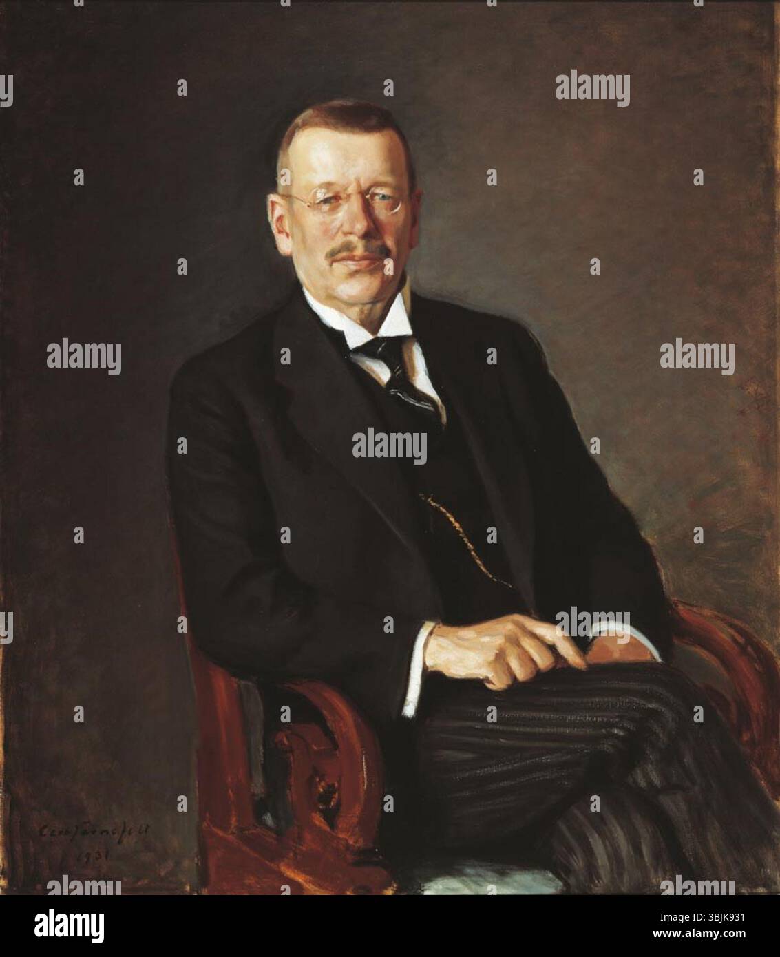 Eero Järnefelt’s 1931 portrait of Juho Kusti Paasikivi portrays the ...