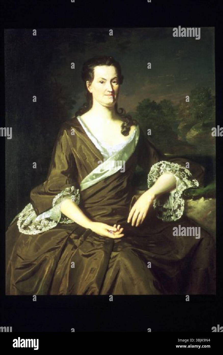 John Singleton Copley's portrait of Martha Coit Greene, painted around ...