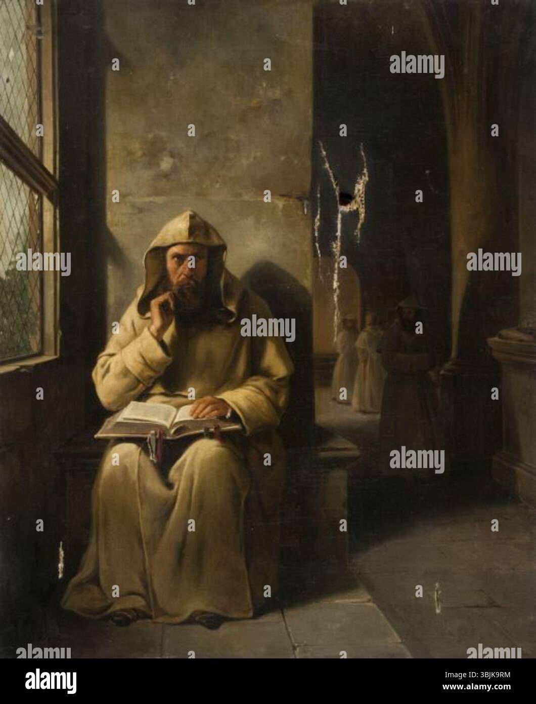 This painting by Charles-Caïus Renoux, titled 'Carthusian Monk,' was ...