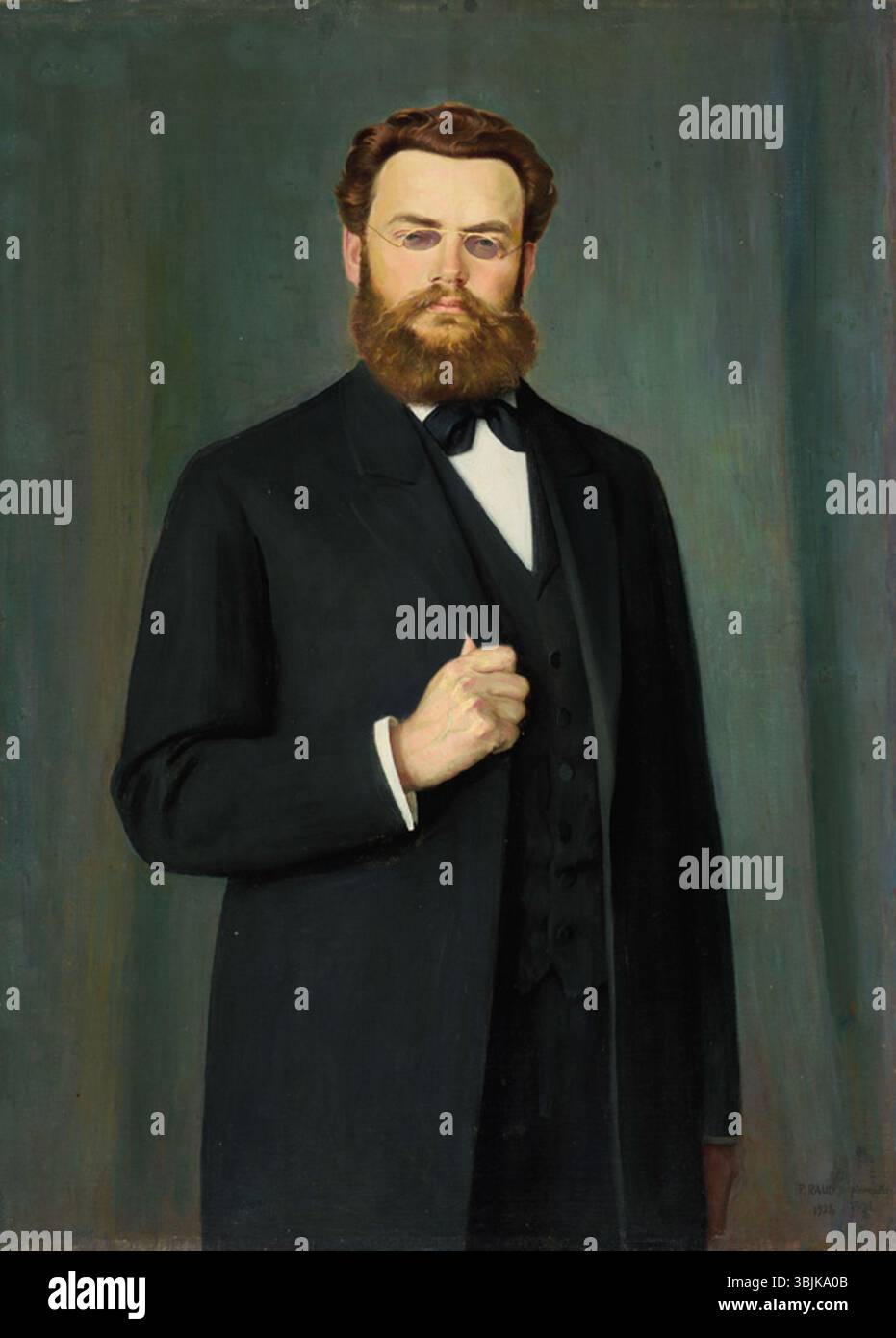 'C. R. Jakobson' by Paul Raud, painted in oil on canvas, portrays the ...