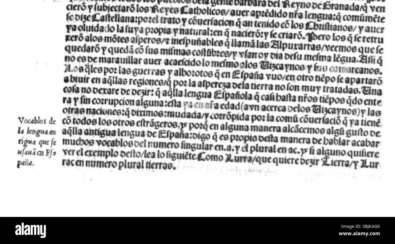 Spanish language historical publication Black and White Stock Photos ...