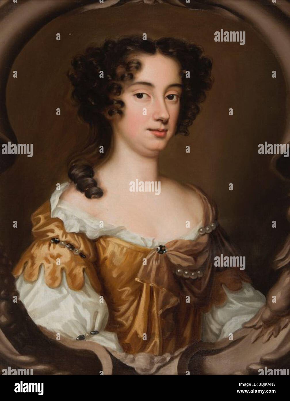 Portrait of Mary Langham, Lady Delamer (1652-1691), painted circa 1670 ...