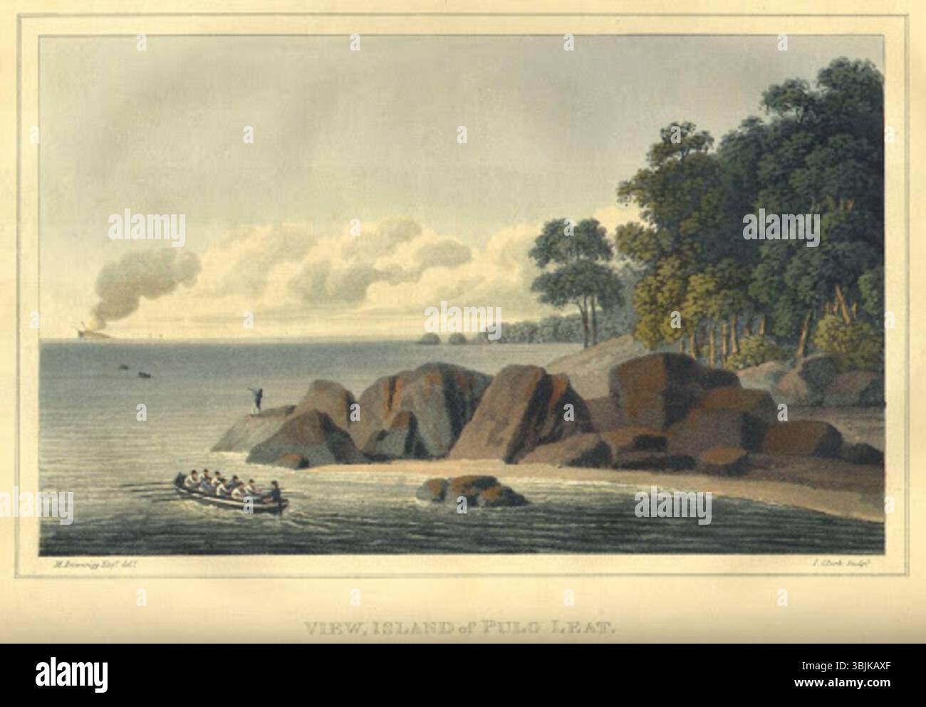 This historical engraving depicts the sinking of the British ship HMS ...