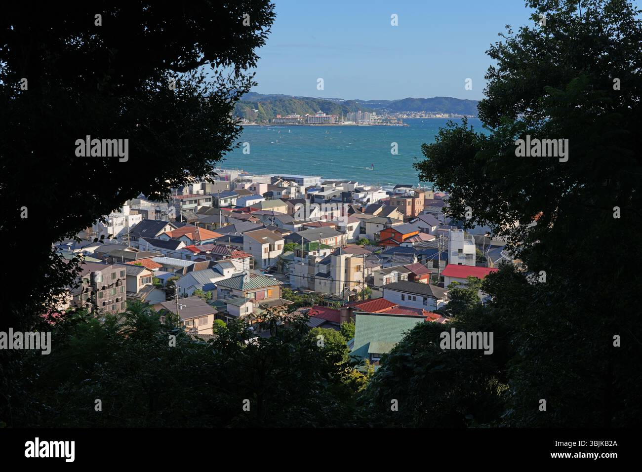 KAMAKURA, JAPAN -4 NOV 2024- Landscape view of the city of Kamakura ...