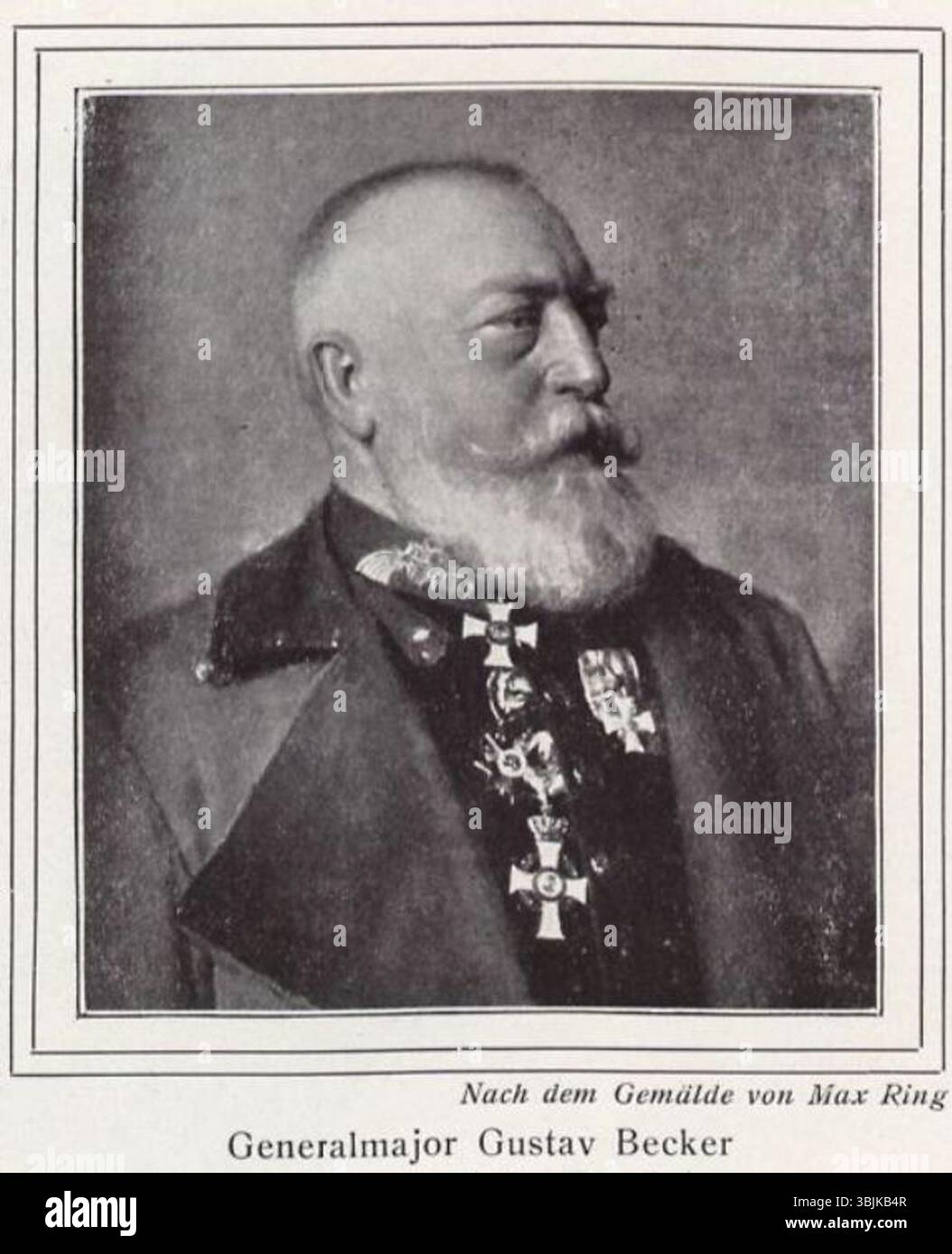 Max Ring’s portrait of Generalmajor Gustav Becker, painted before 1903 ...