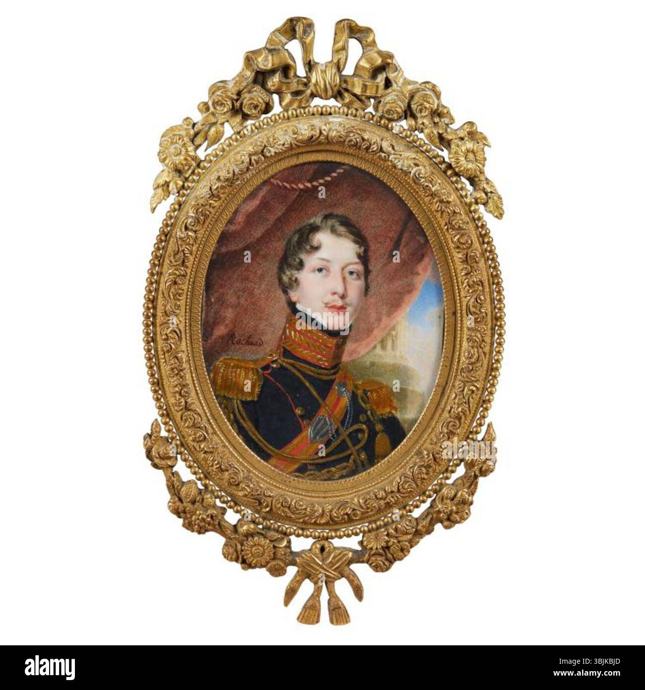 The portrait miniature of Sir Augustus Frederick d'Este (1794–1848) by ...