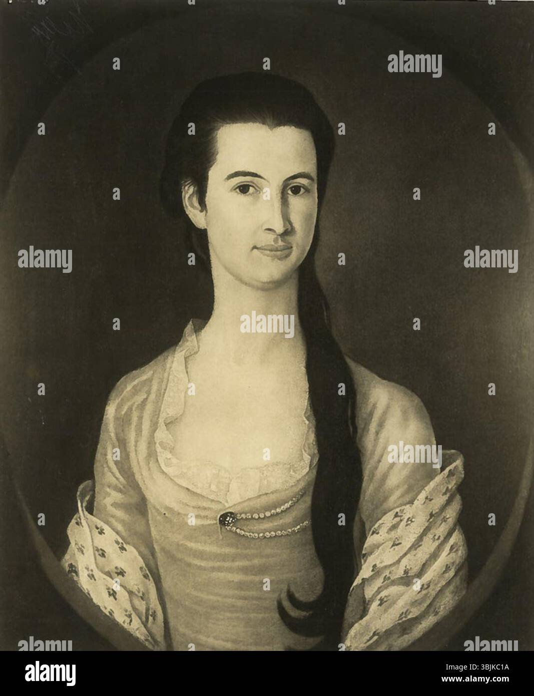 John Durand’s 1780 painting of Frances Bland Randolph Tucker captures a ...