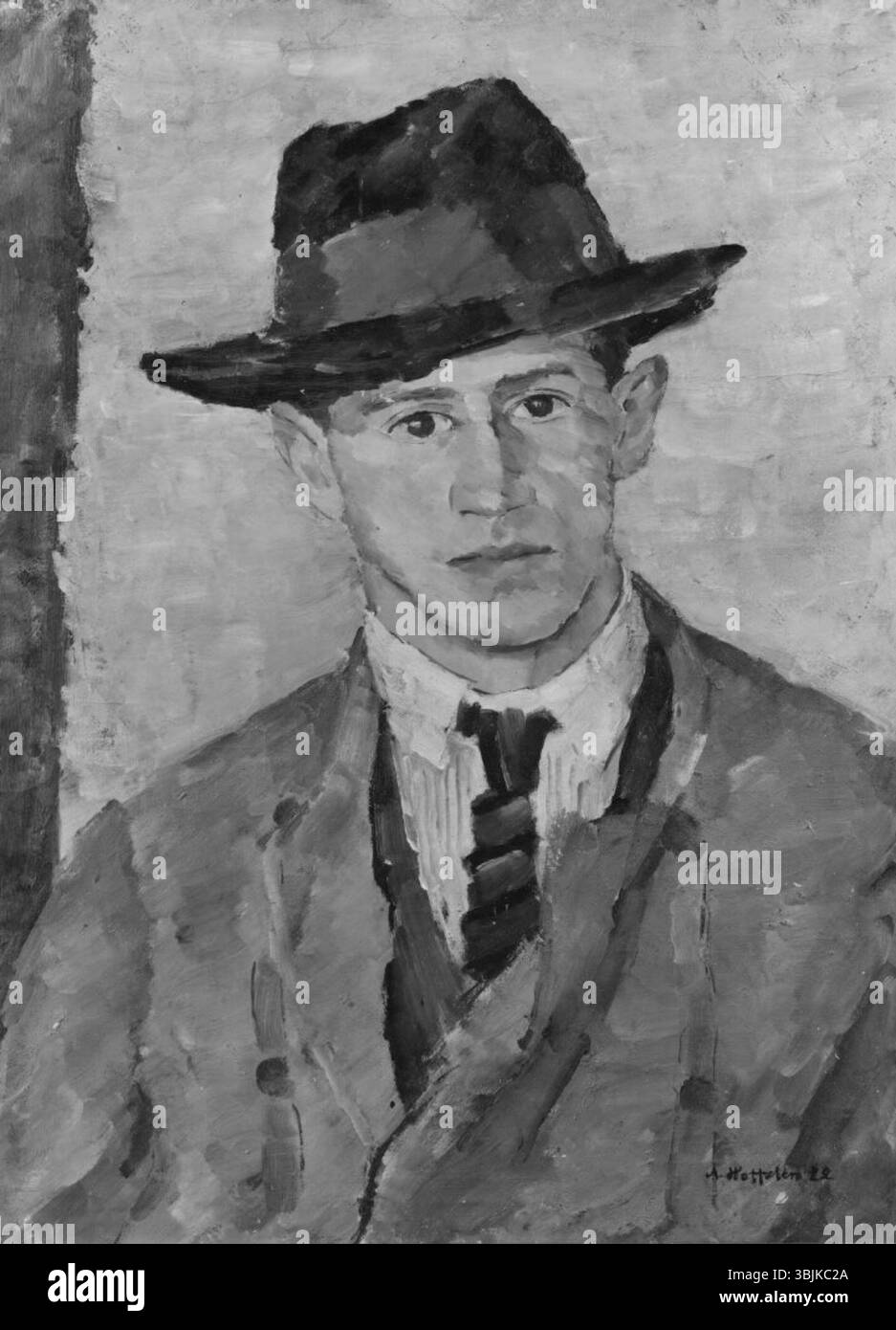 *Harry Harryan (1895–1948), artist* by Albert Hoffsten is a portrait of ...