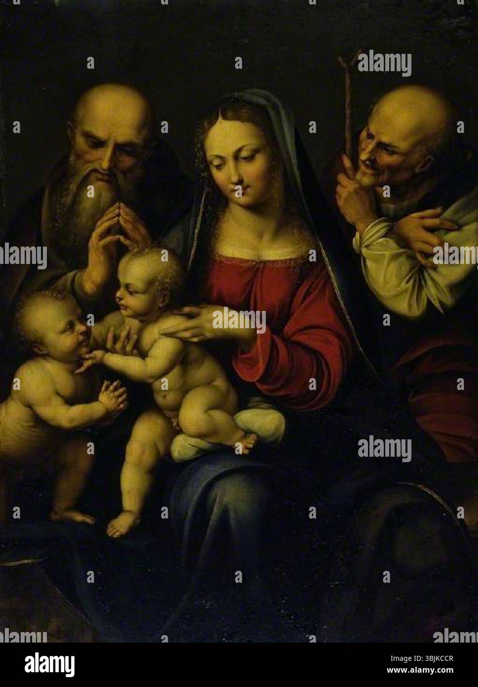 Cesare da Sesto; Holy Family with the Infant Saint John the Baptist ...