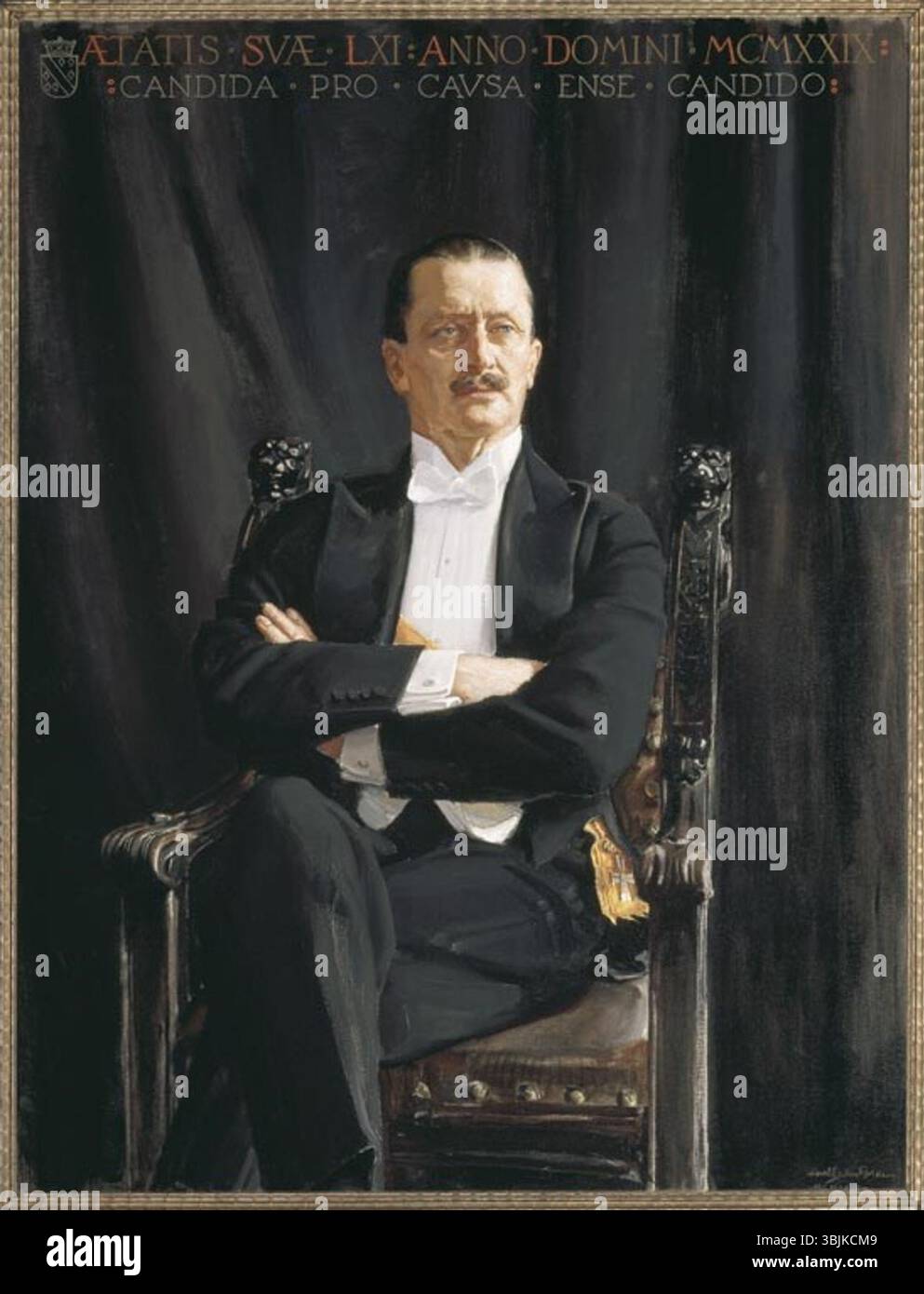 This 1929 oil on canvas portrait of Carl Gustaf Emil Mannerheim by ...