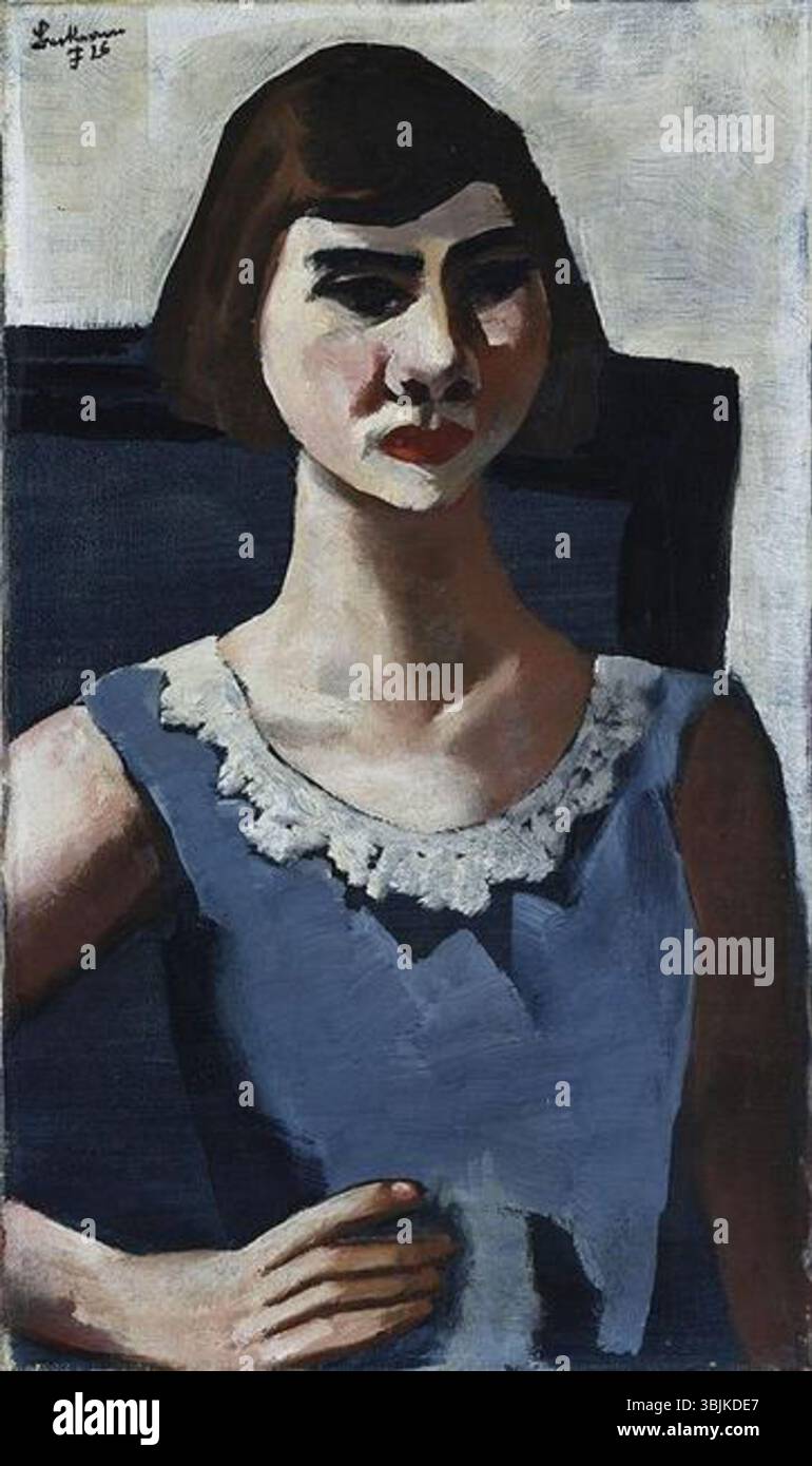 Max Beckmann's 1926 portrait 'Quappi in Blau' depicts his wife ...