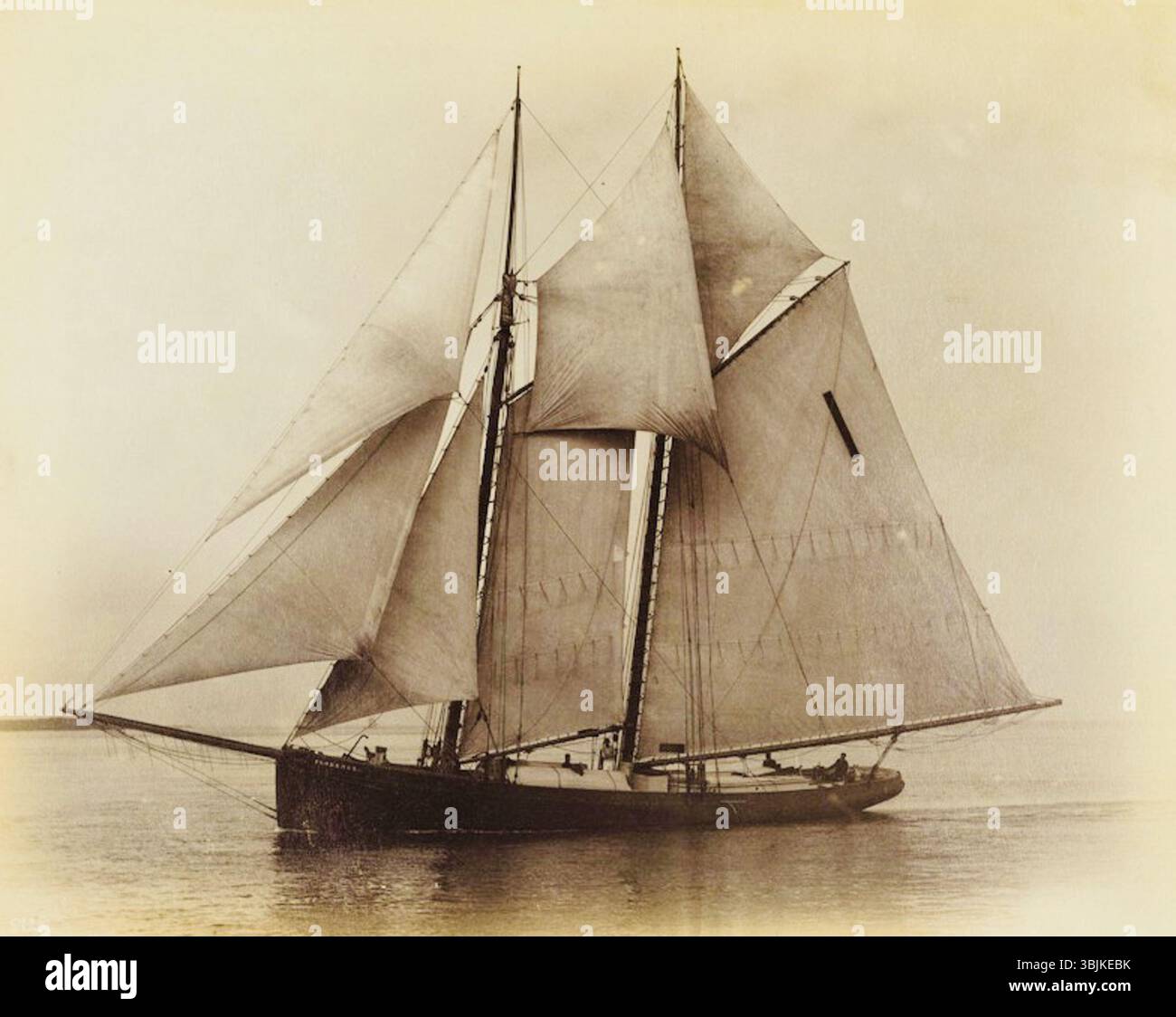 The Pilot Boat Florence No 1, captured by Nathaniel L. Stebbins in 1895 ...