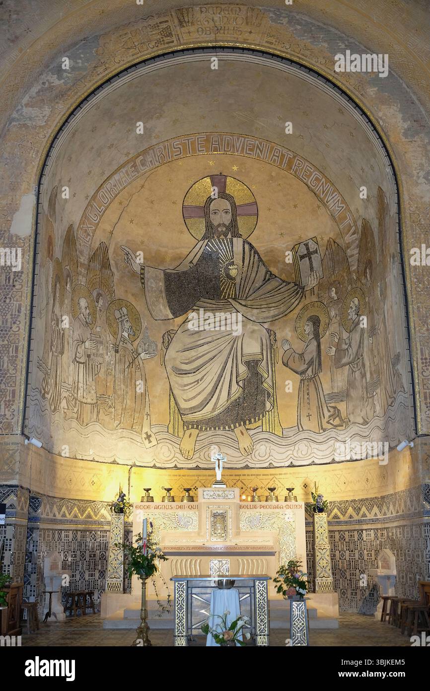 France, Orne, Domfront, Saint Julien Church, Byzantine style church by ...