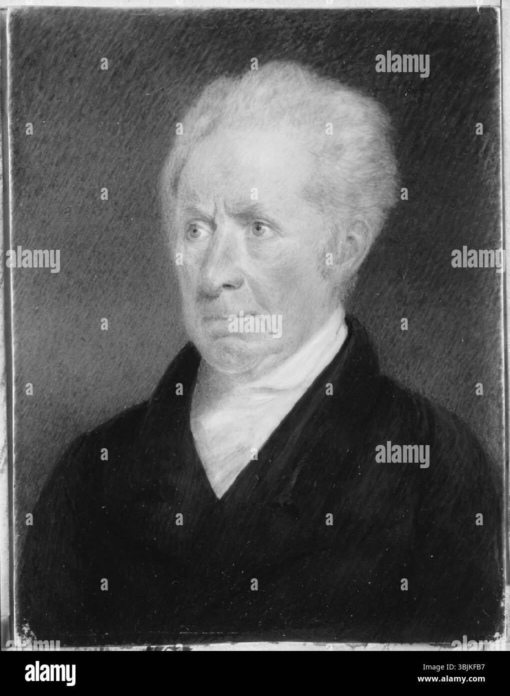 This 1825 miniature portrait of Gilbert Stuart, painted by Sarah ...