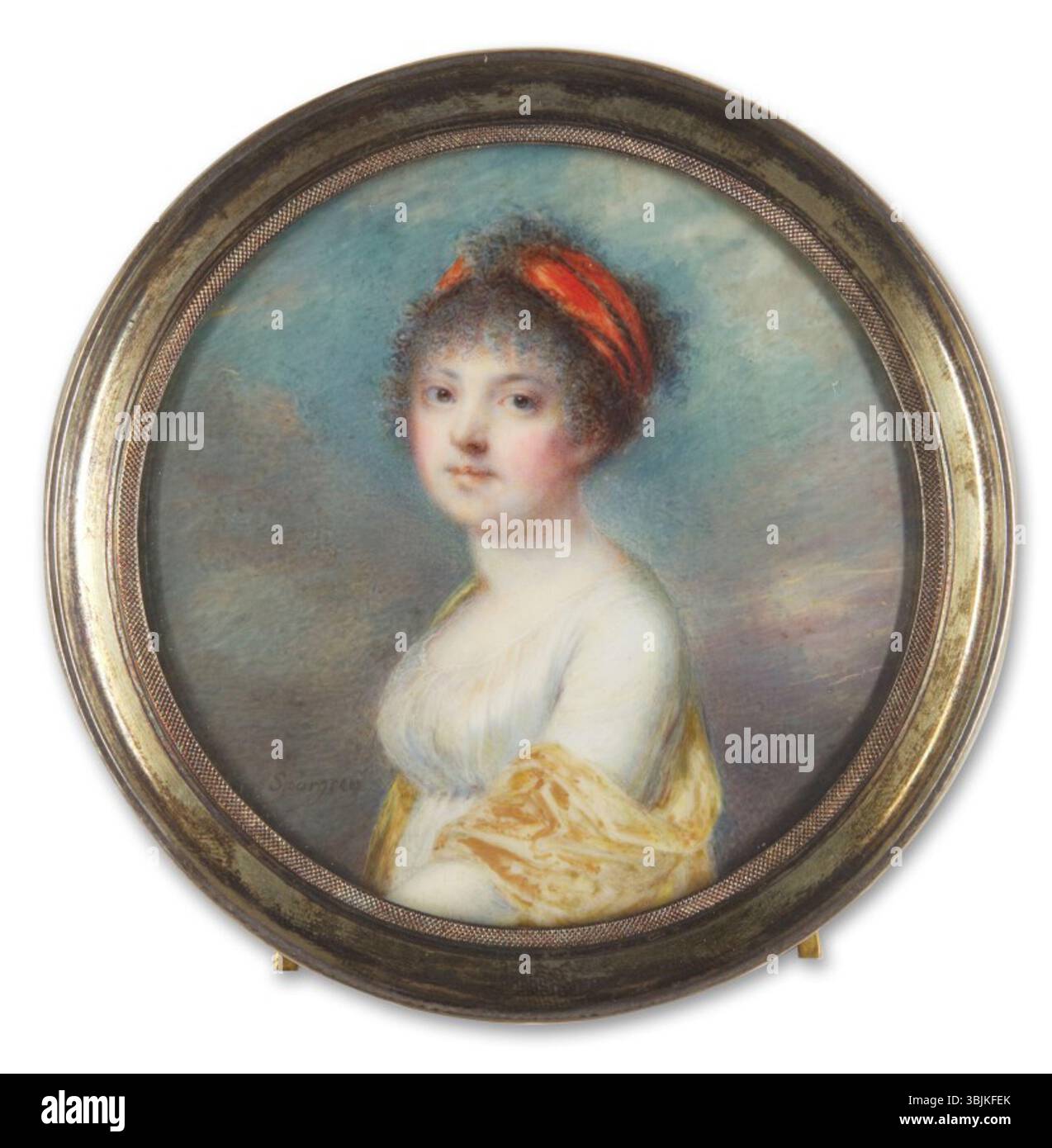 This portrait, created by Lorentz Svensson Sparrgren around 1800, is a ...