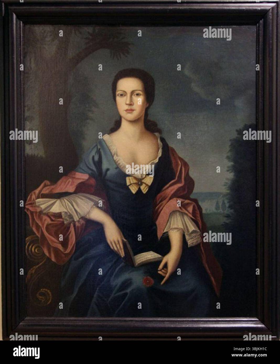 Benjamin West's portrait of Mrs. George Ross (Ann Lawler) circa 1755 ...