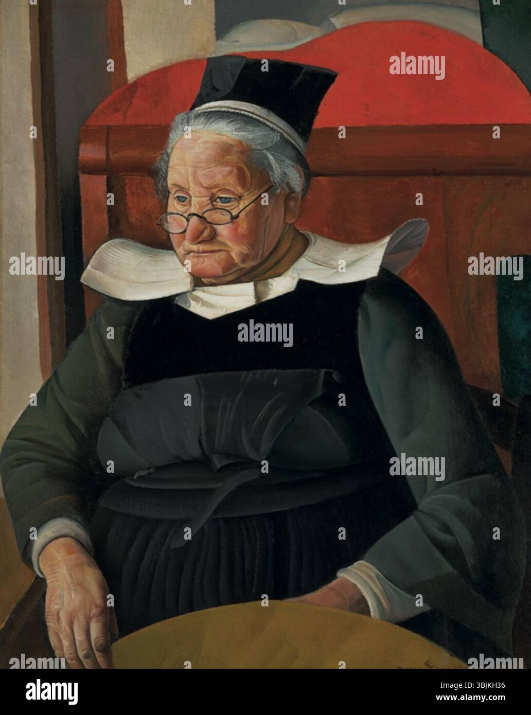 Painted in 1925 by Boris Grigoriev, 'La Mère Agathe' portrays a Breton ...