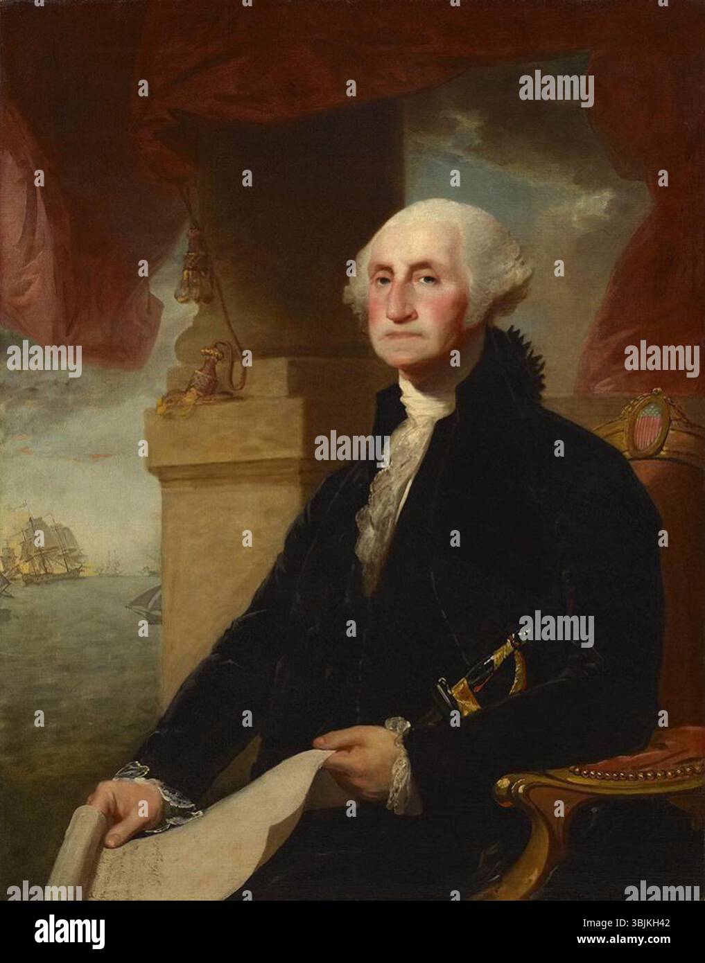 Gilbert Stuart (1755–1828) painted 'George Washington (The Constable ...
