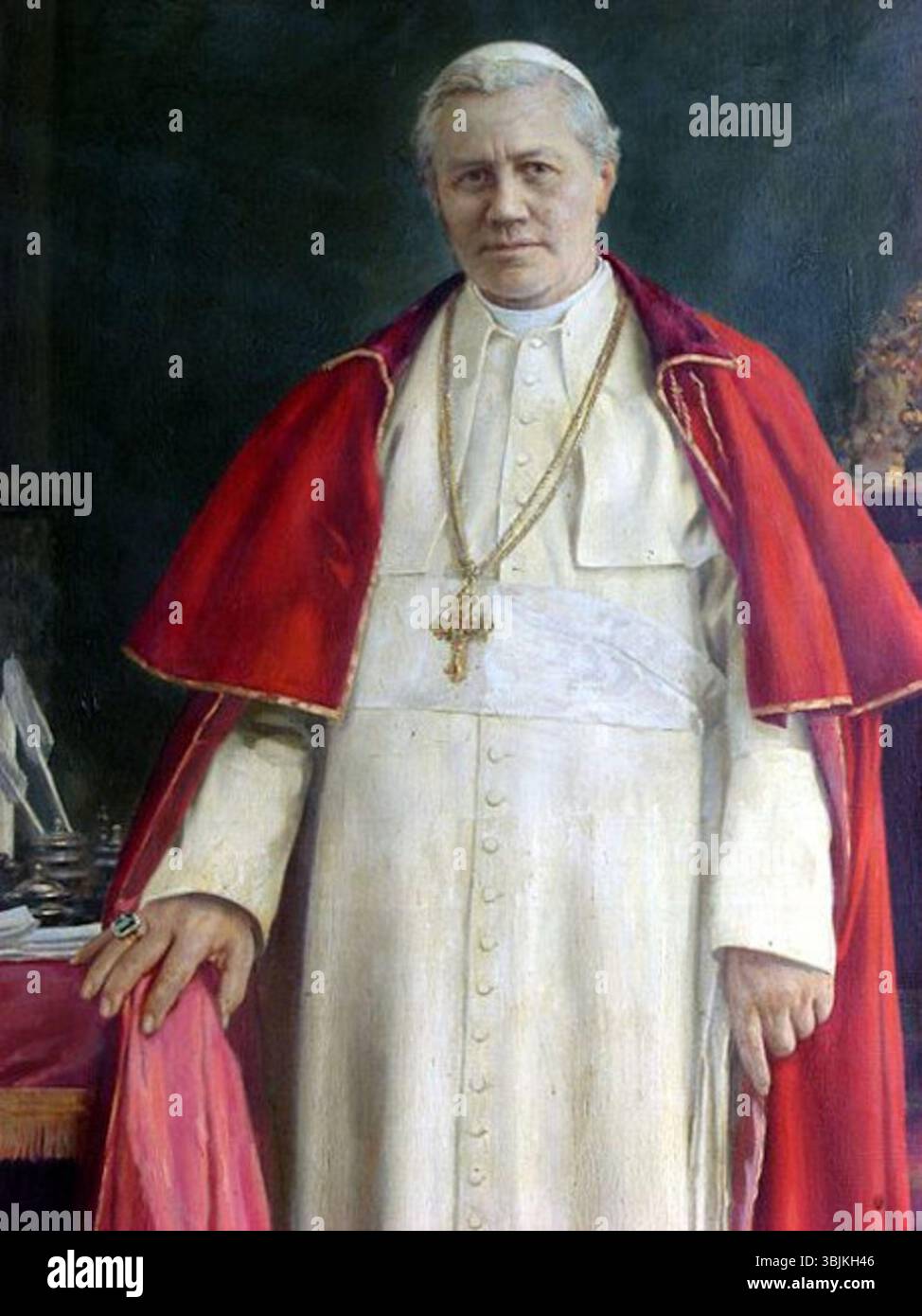 John Charles Arter’s portrait of Pope Pius X presents the Pope in ...