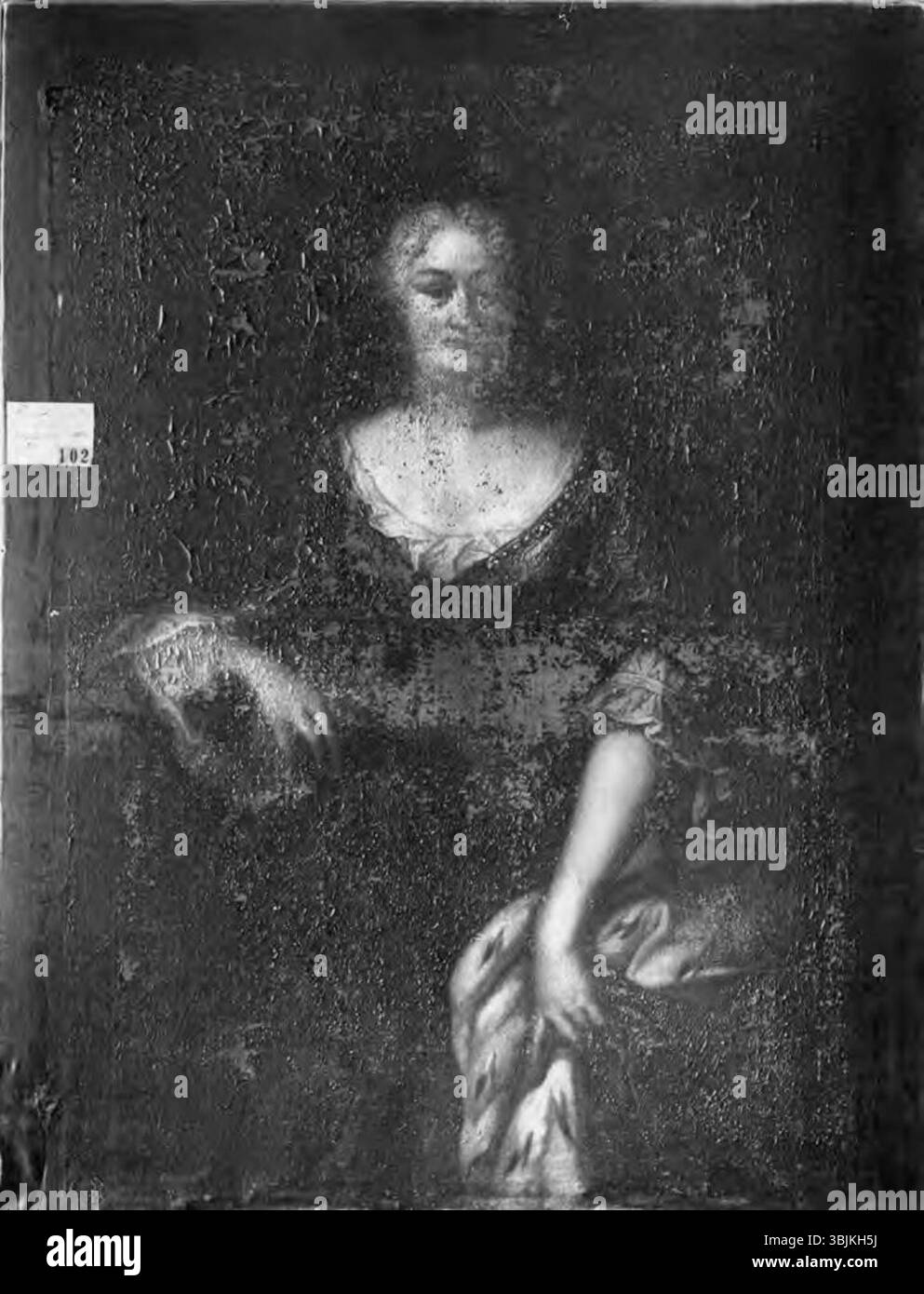 The portrait of Elisabet Sofia Maria, attributed to Herman Hendrik ...